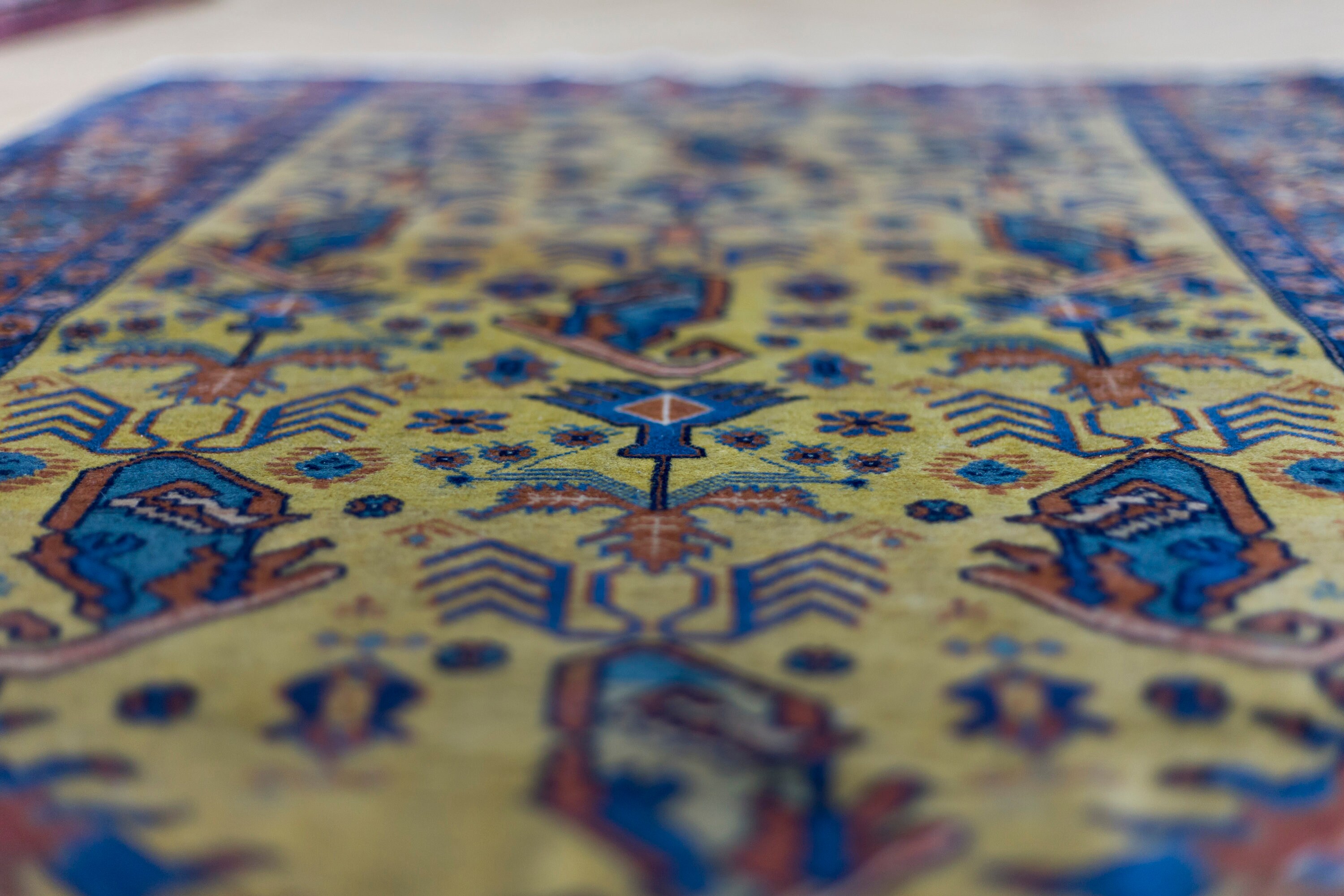 Persischer Teppich, orientalischer Teppich., handgewebt, vintage ...