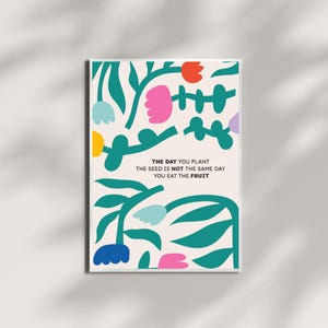 Inspirational Floral Quote Print: Motivational Wall Art (digital ...