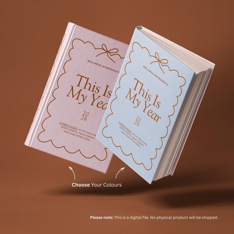 2026 Wellness Planner | My Year. Vision Board, Habit Tracker ...