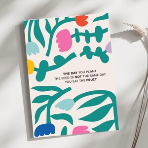 Inspirational Floral Quote Print: Motivational Wall Art (digital ...