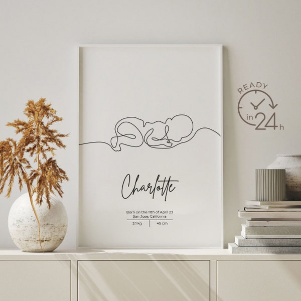 Custom Baby Canvas - Etsy