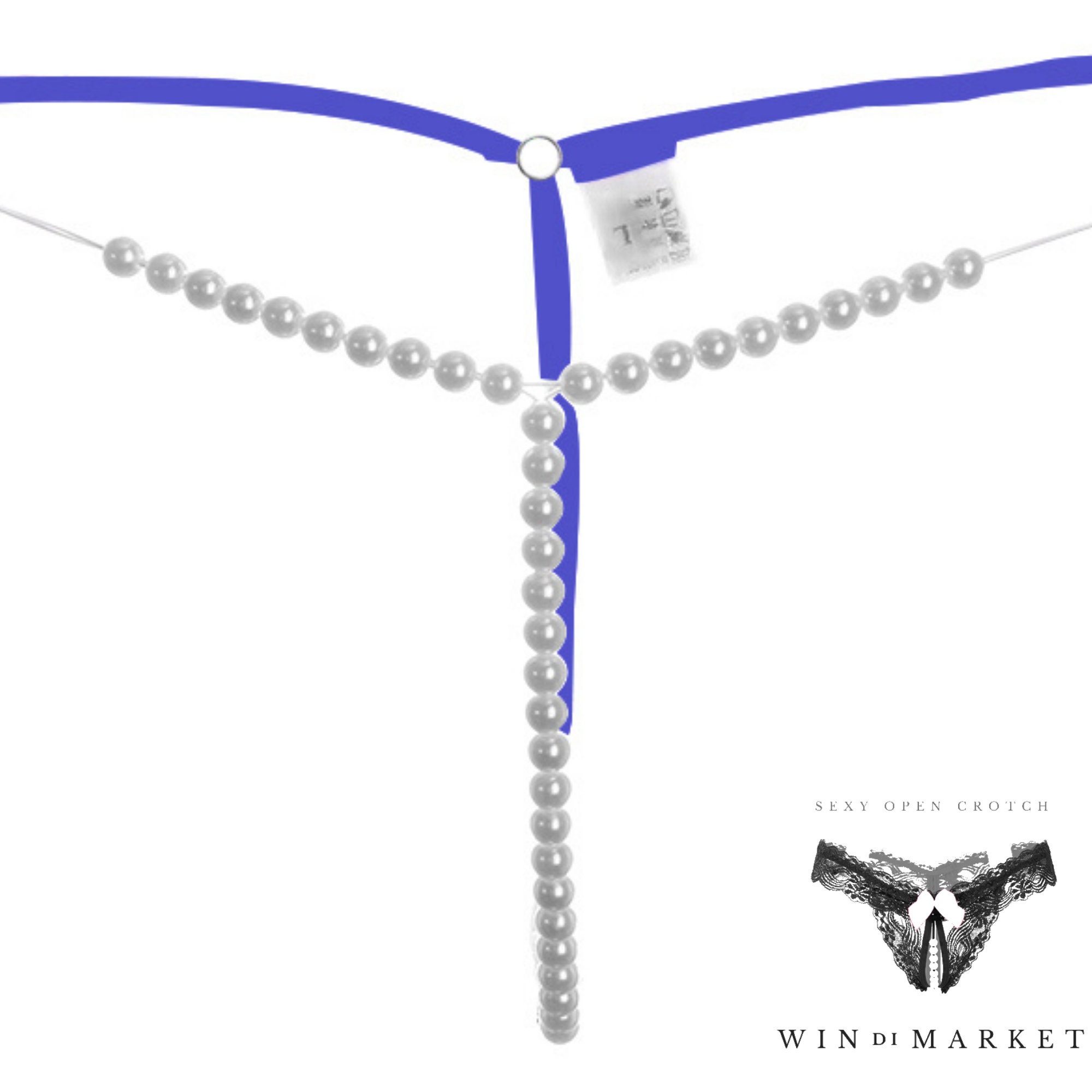 Women Sexy Pearl G-string Panties Elastic Seamless Thongs | Etsy