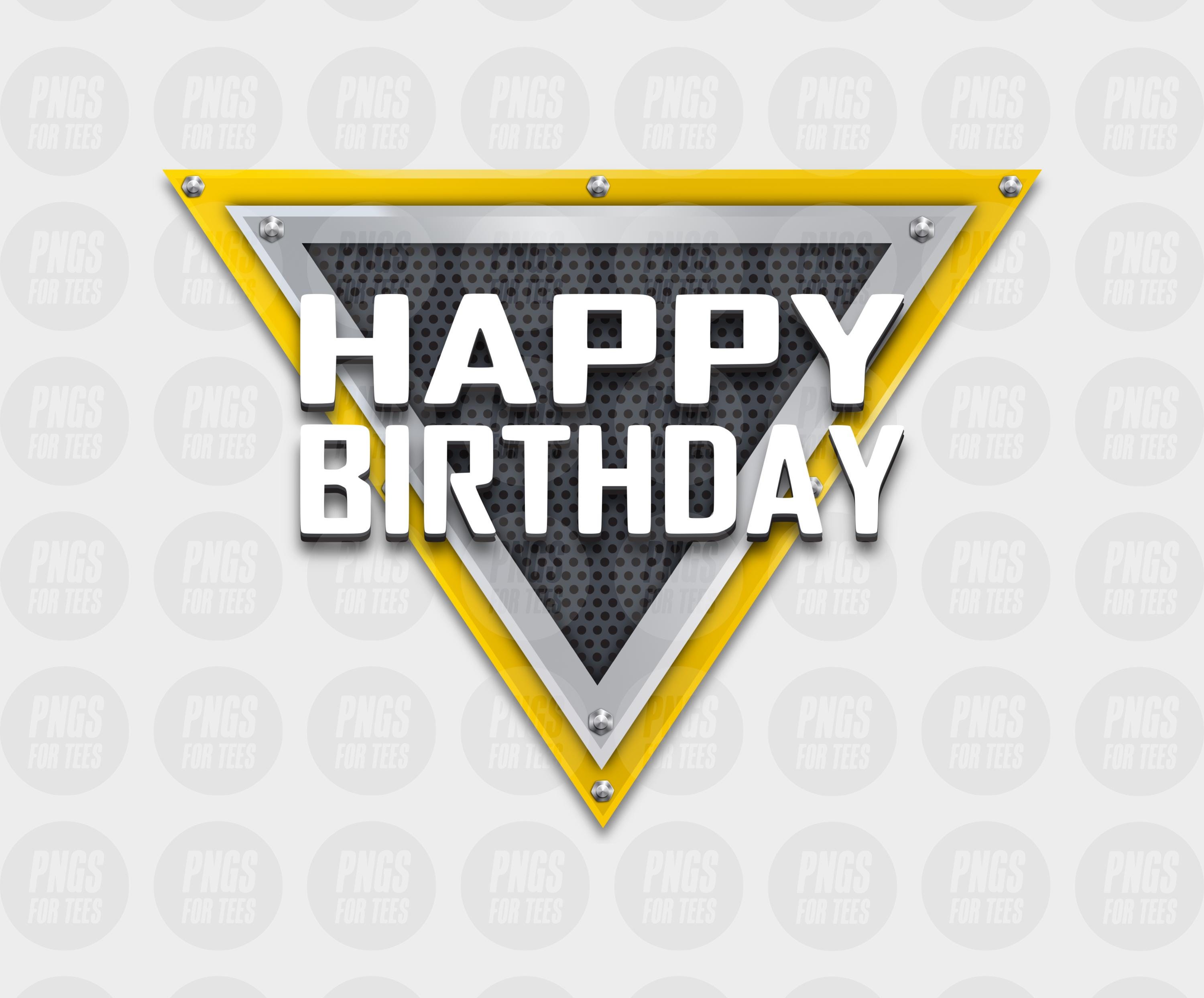 Happy Birthday Monster Jam Logo PNG for Custom Party Decor, Stickers, T ...