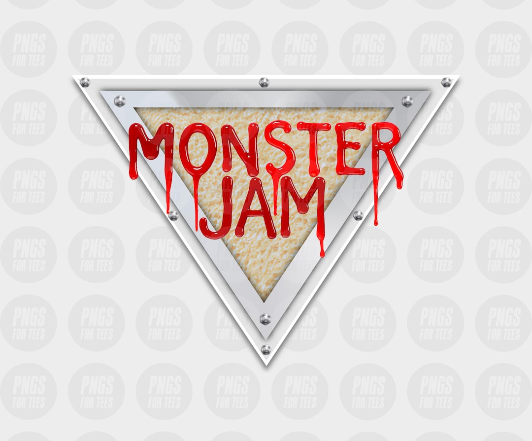 Monster Jam Triangle Logo PNG With Jam-dripping Lettering and Bread ...