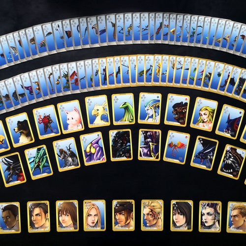 FFVIII Triple Triad Full Card Set - Etsy
