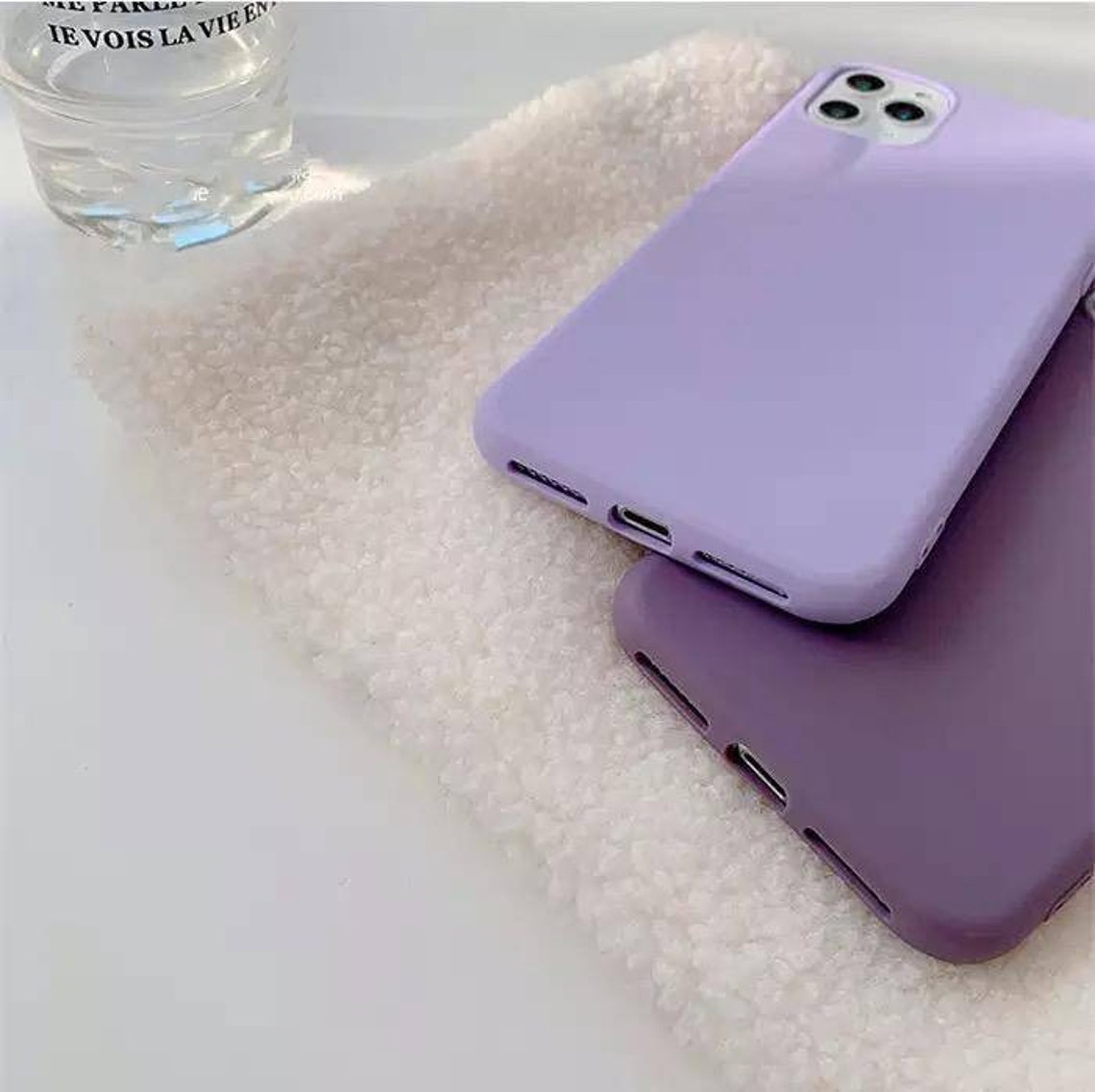 Cute Pretty Soft Lavender Purple Pastel Matte iPhone Case | Etsy