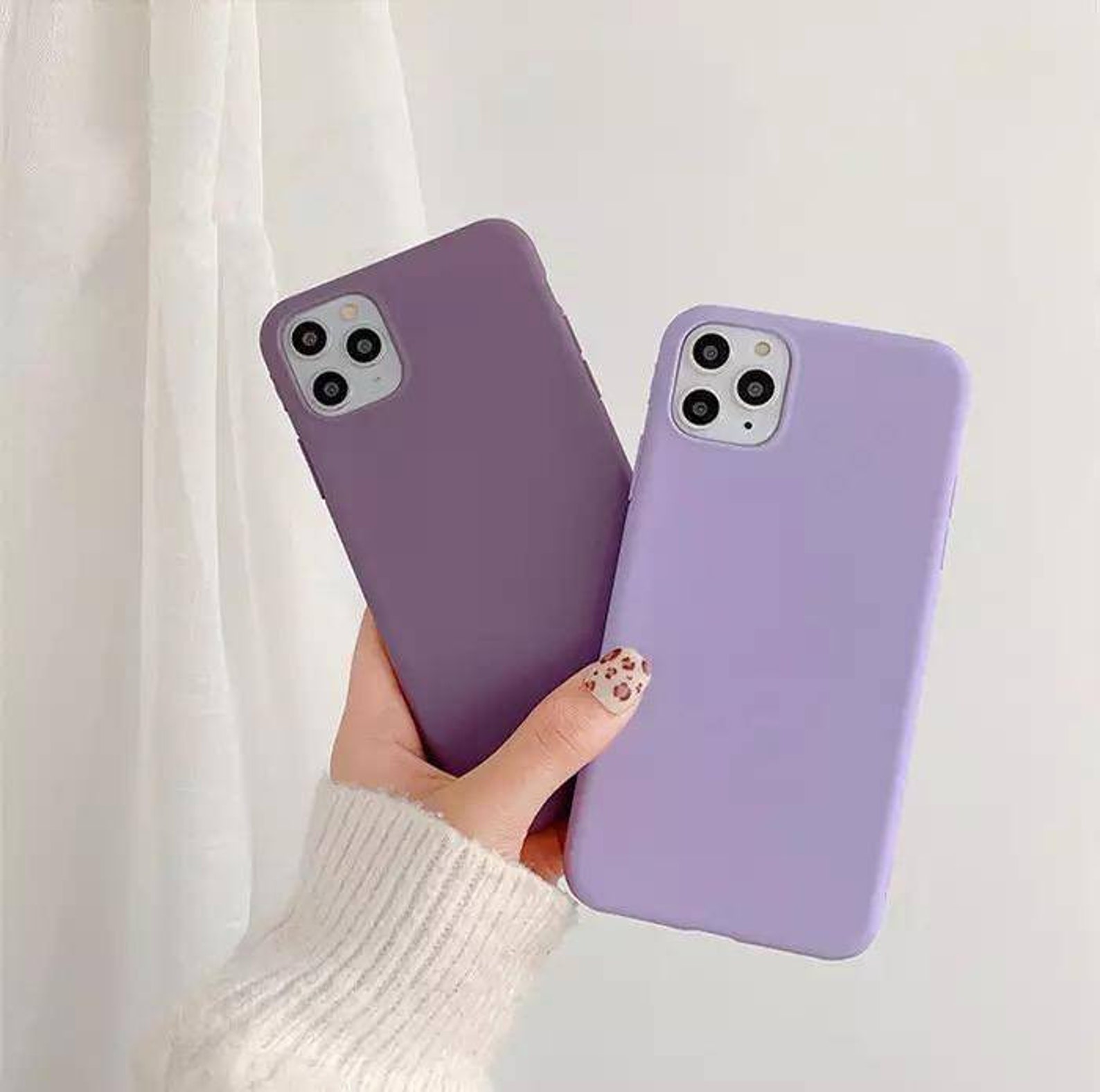 Cute Pretty Soft Lavender Purple Pastel Matte iPhone Case | Etsy