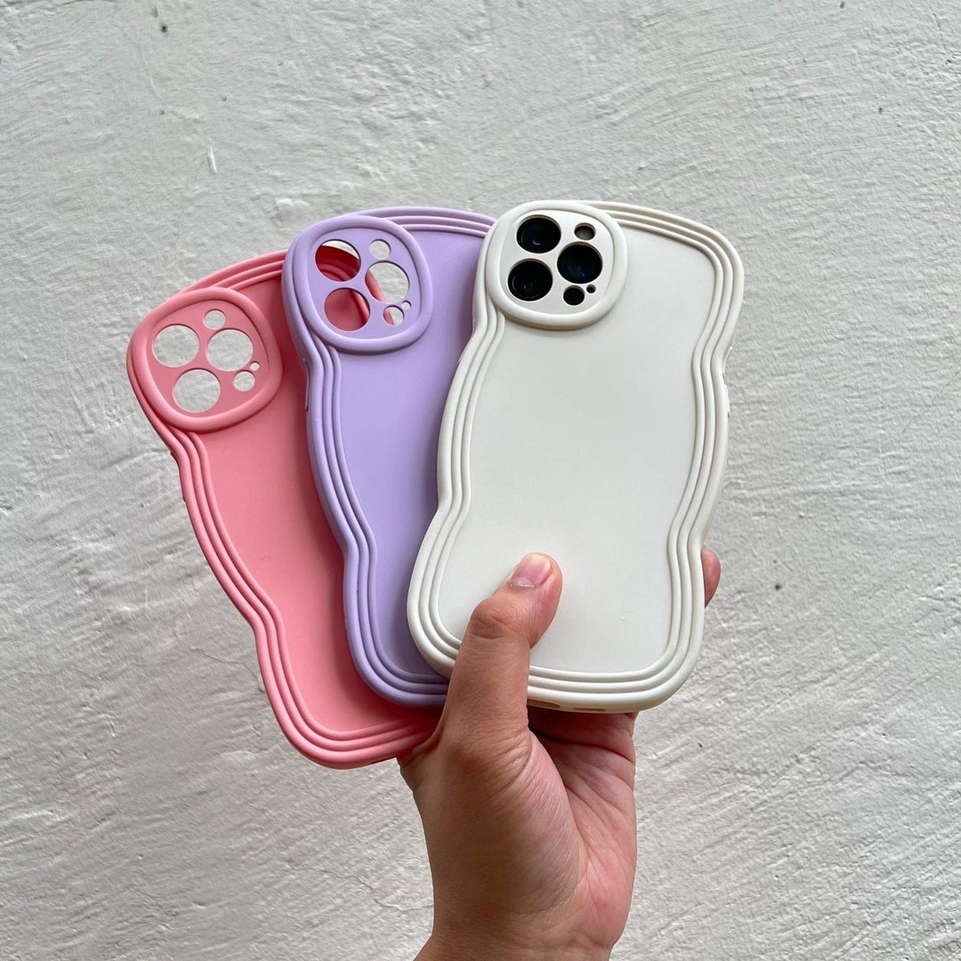 Shockproof Pastel Wavy Case for iPhone 14 Pro Max Plus 13 Pro Max Case ...