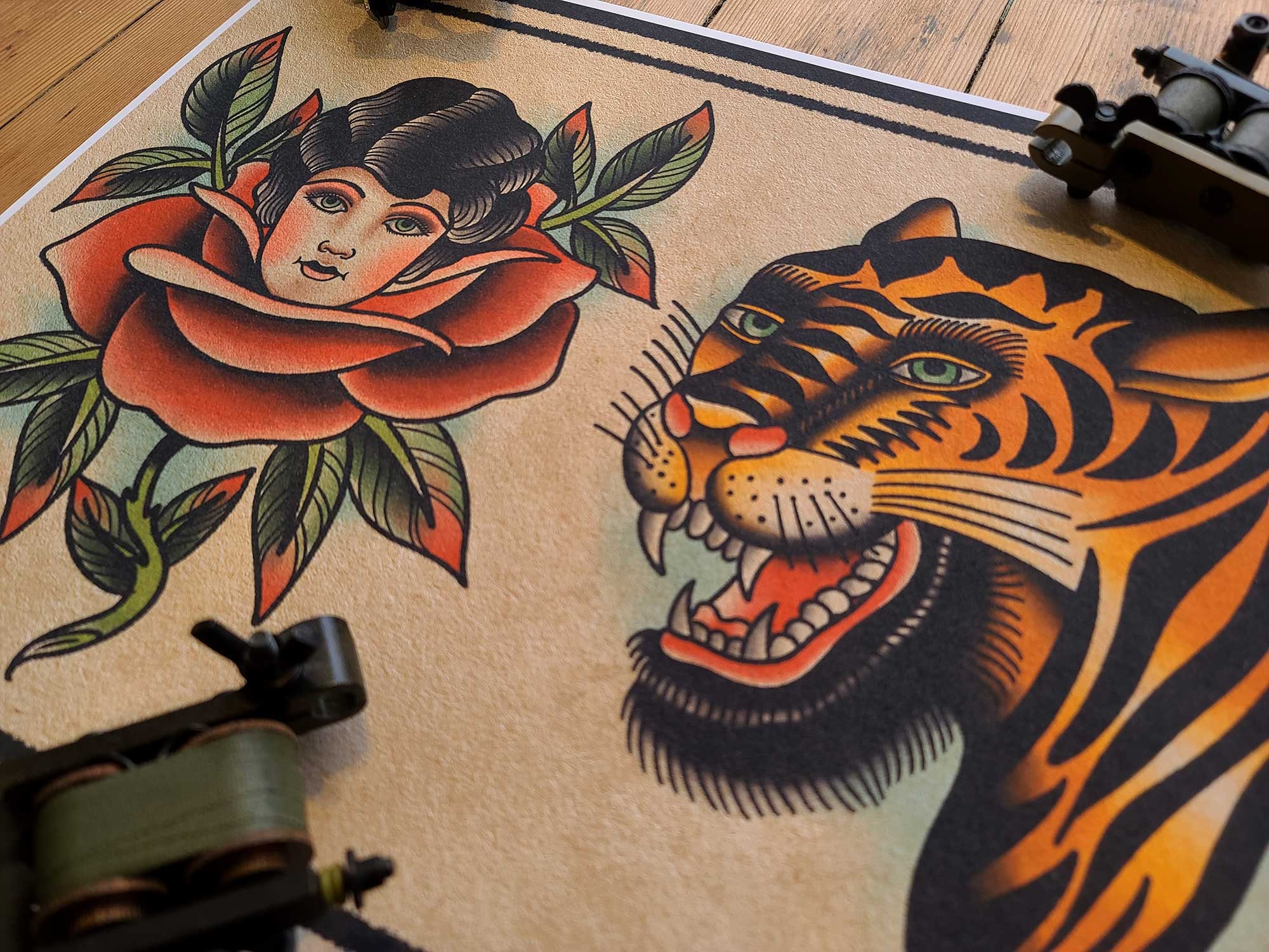 Grimm Tribute Traditional Tattoo Flash Print - Etsy