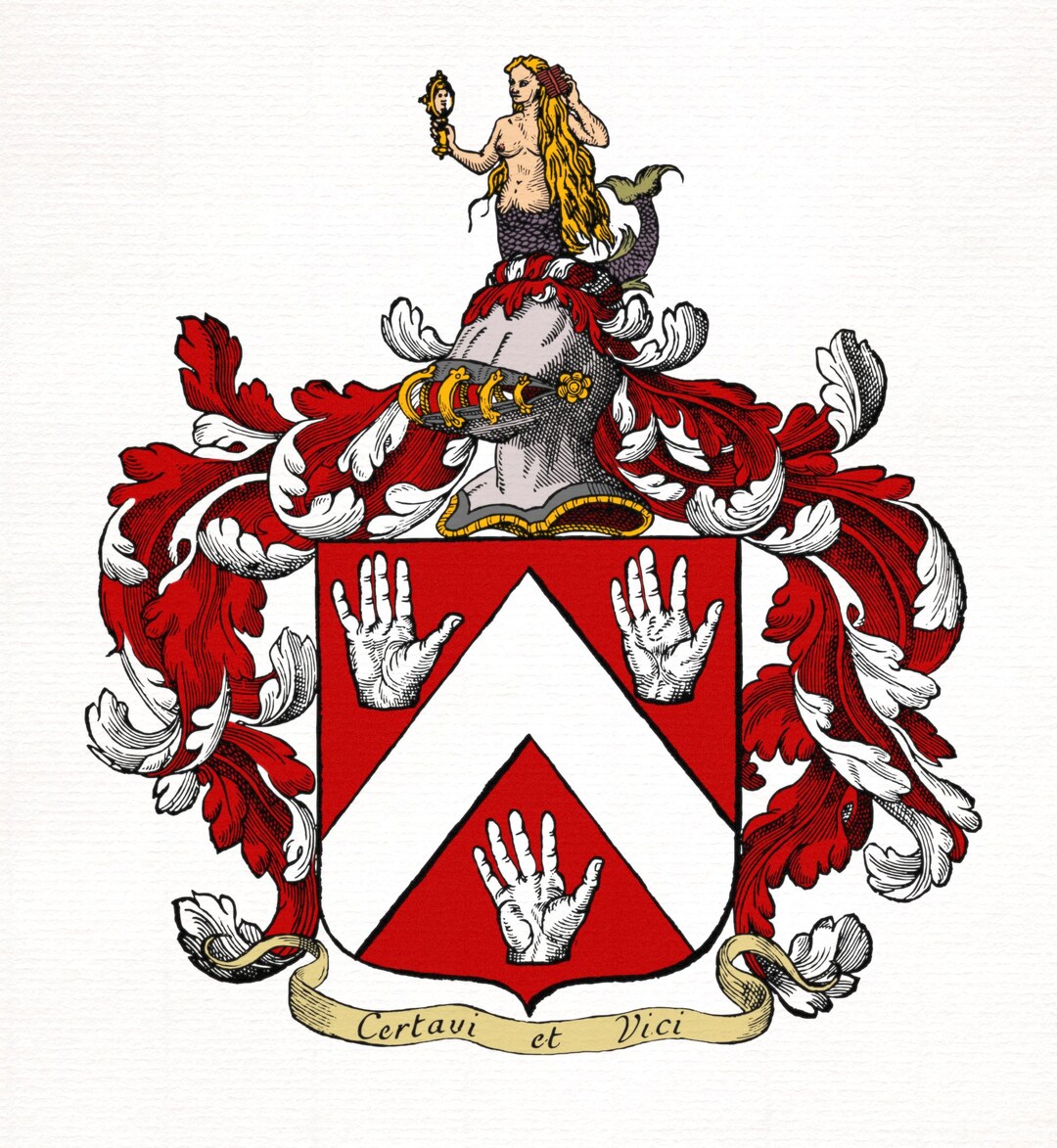 BYRNE - Clan - Coat of Arms - 16th/17th Century Style in Colors - Irish ...