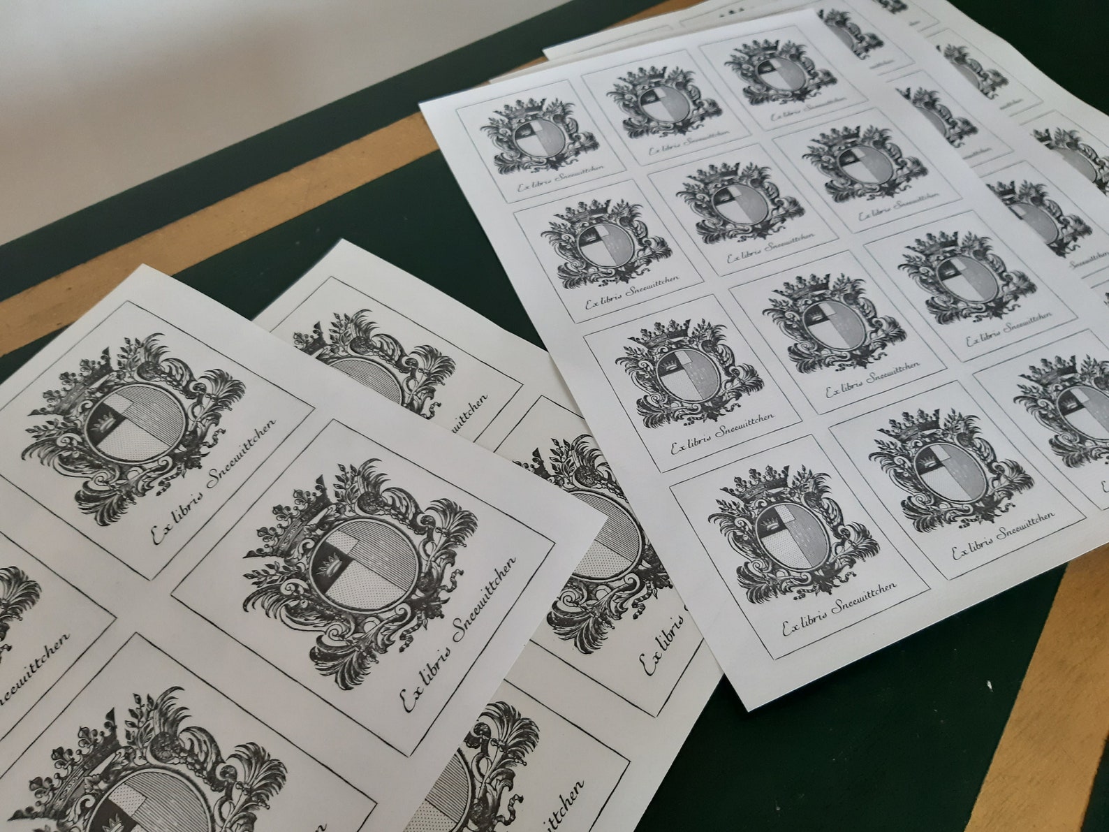 Custom Ship Ex-libris - 1600's & 1700's Engraving Style - Baroque ...