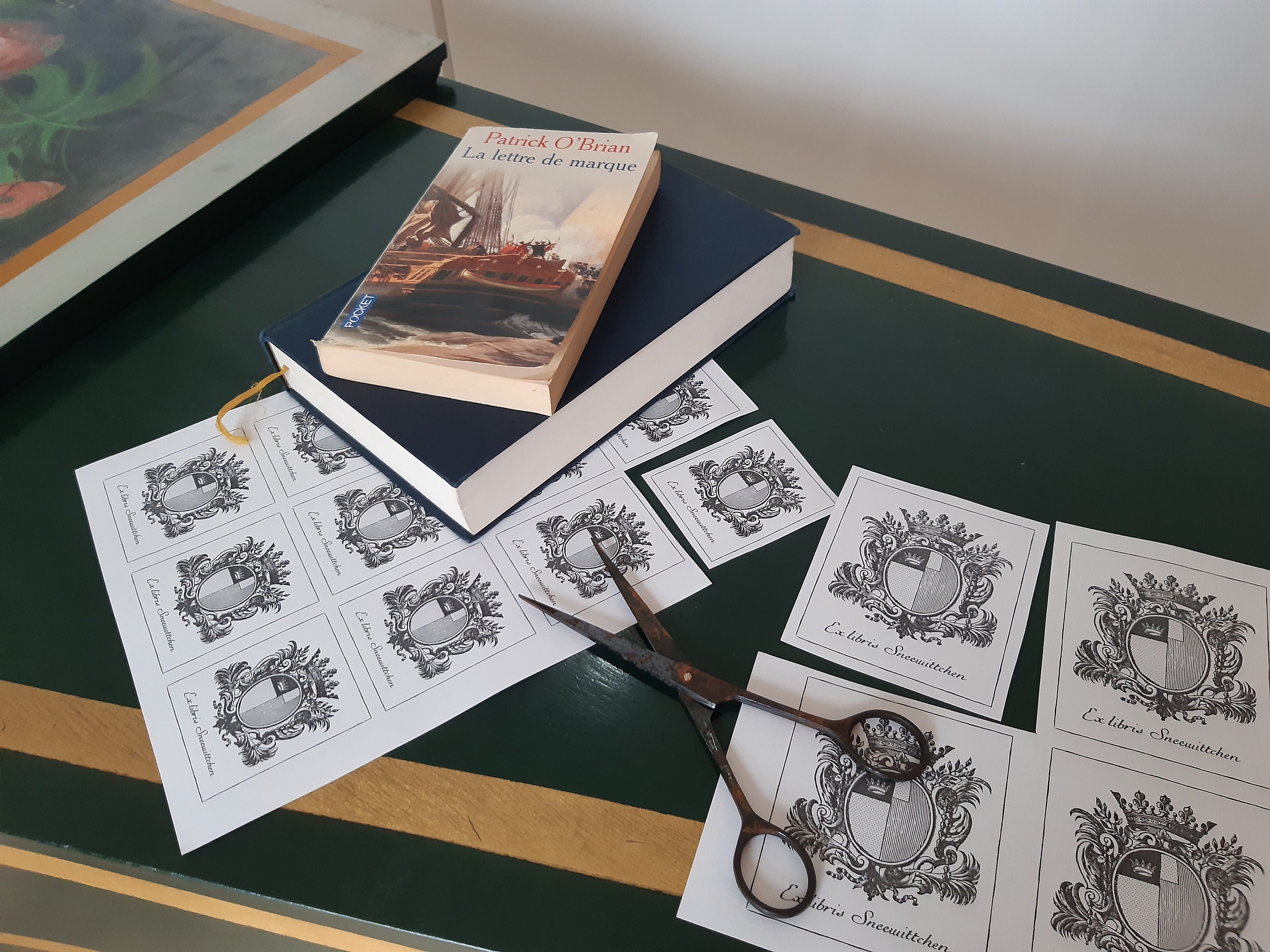 Custom Ship Ex-libris - 1600's & 1700's Engraving Style - Baroque ...