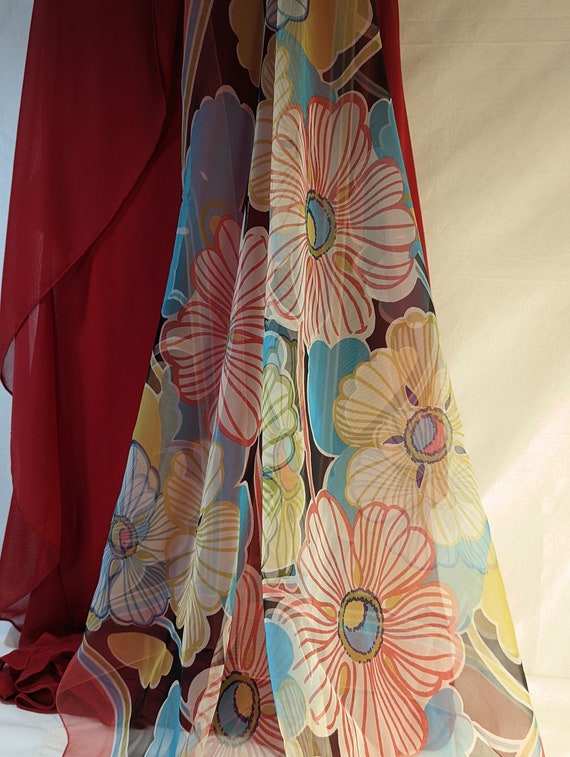 Japan Acetate Style Large Scarf Head Scarf Kerchief Ladies - Etsy