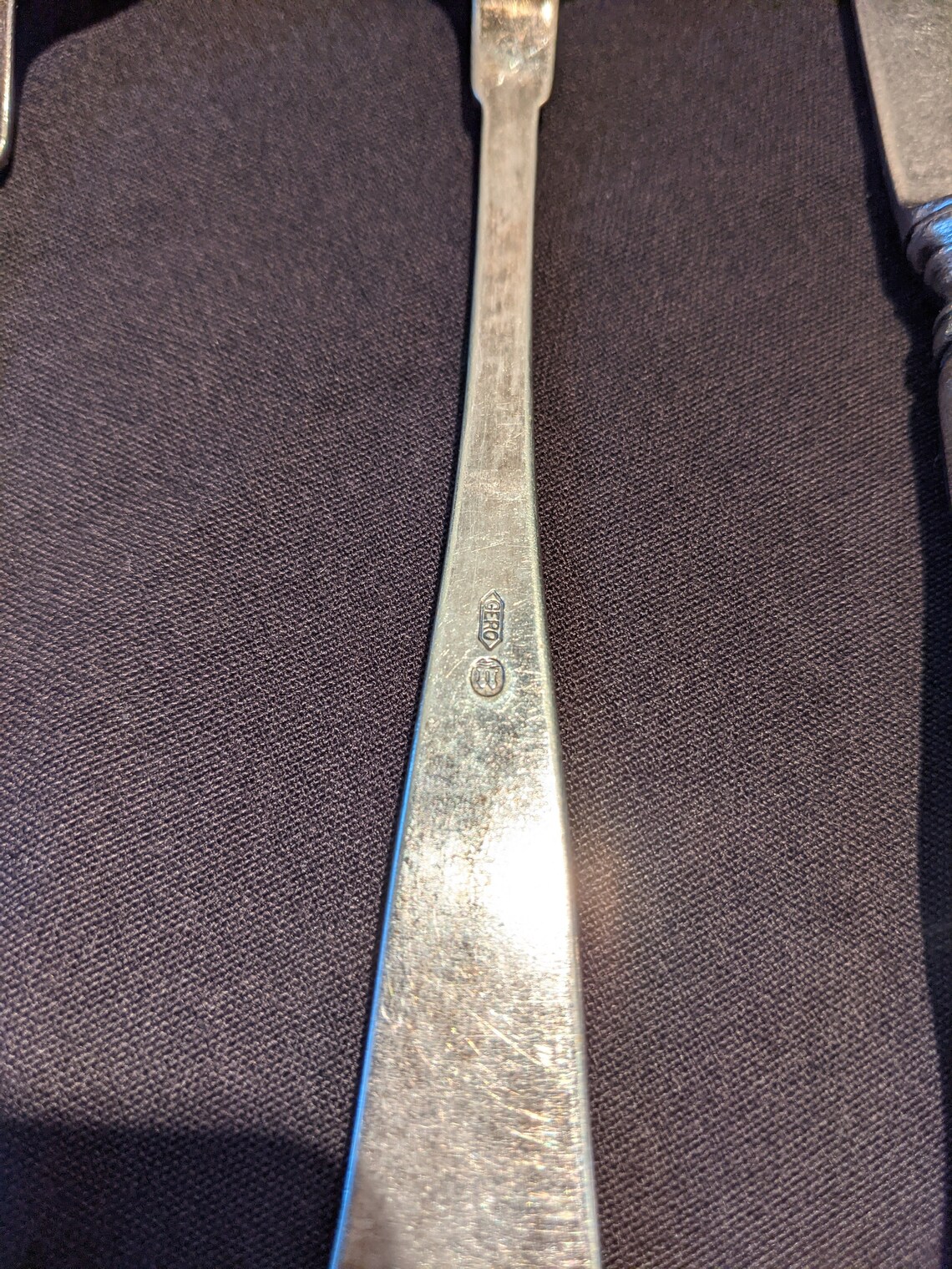 Vintage silver plated Flatware two soup spoons and one knife | Etsy