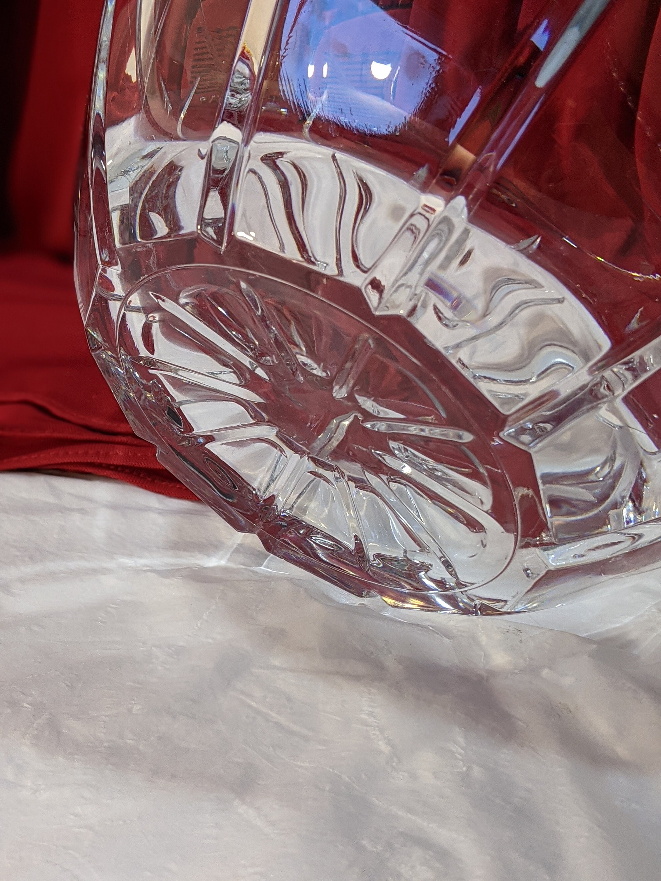 Cut Lead Crystal Serving Bowl Cut Glass Clear Crystal Server | Etsy