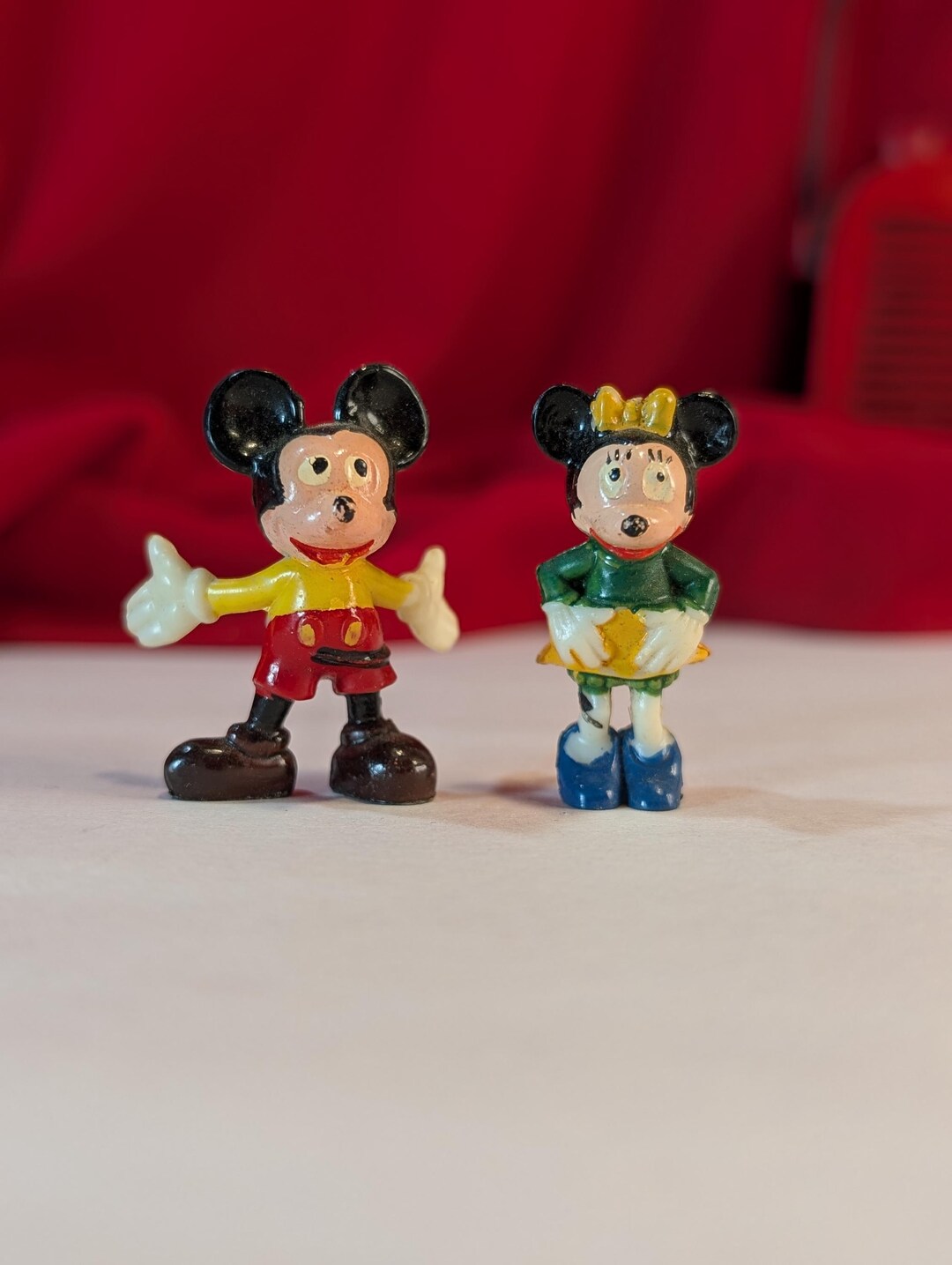Disneykins Mickey Mouse and Minnie Mouse Marx Mini Collectible Plastic ...