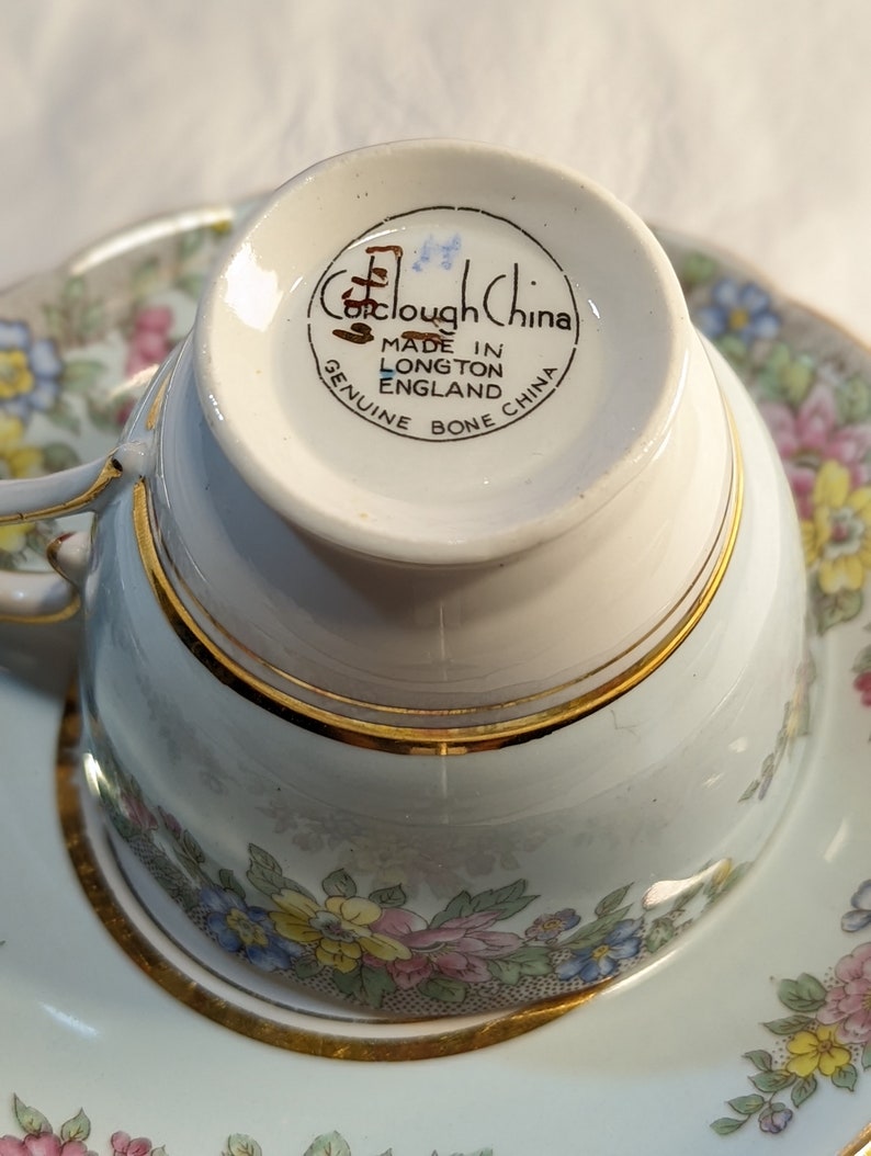 Colclough China Made in Longton England Tea Cup and Saucer Set - Etsy