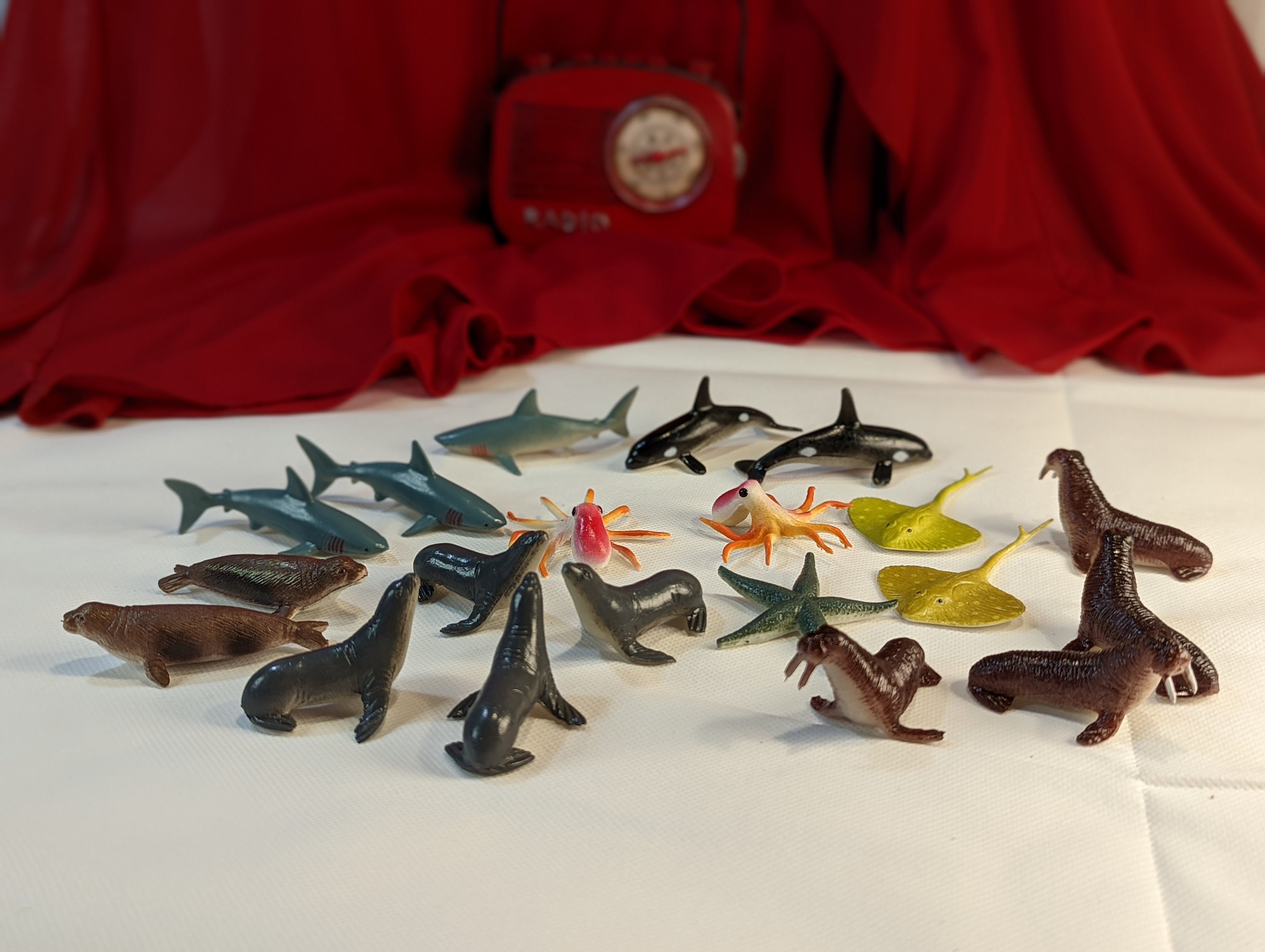 Plastic Rubber Sea Animals Creatures Painted Rubber Wild Life - Etsy