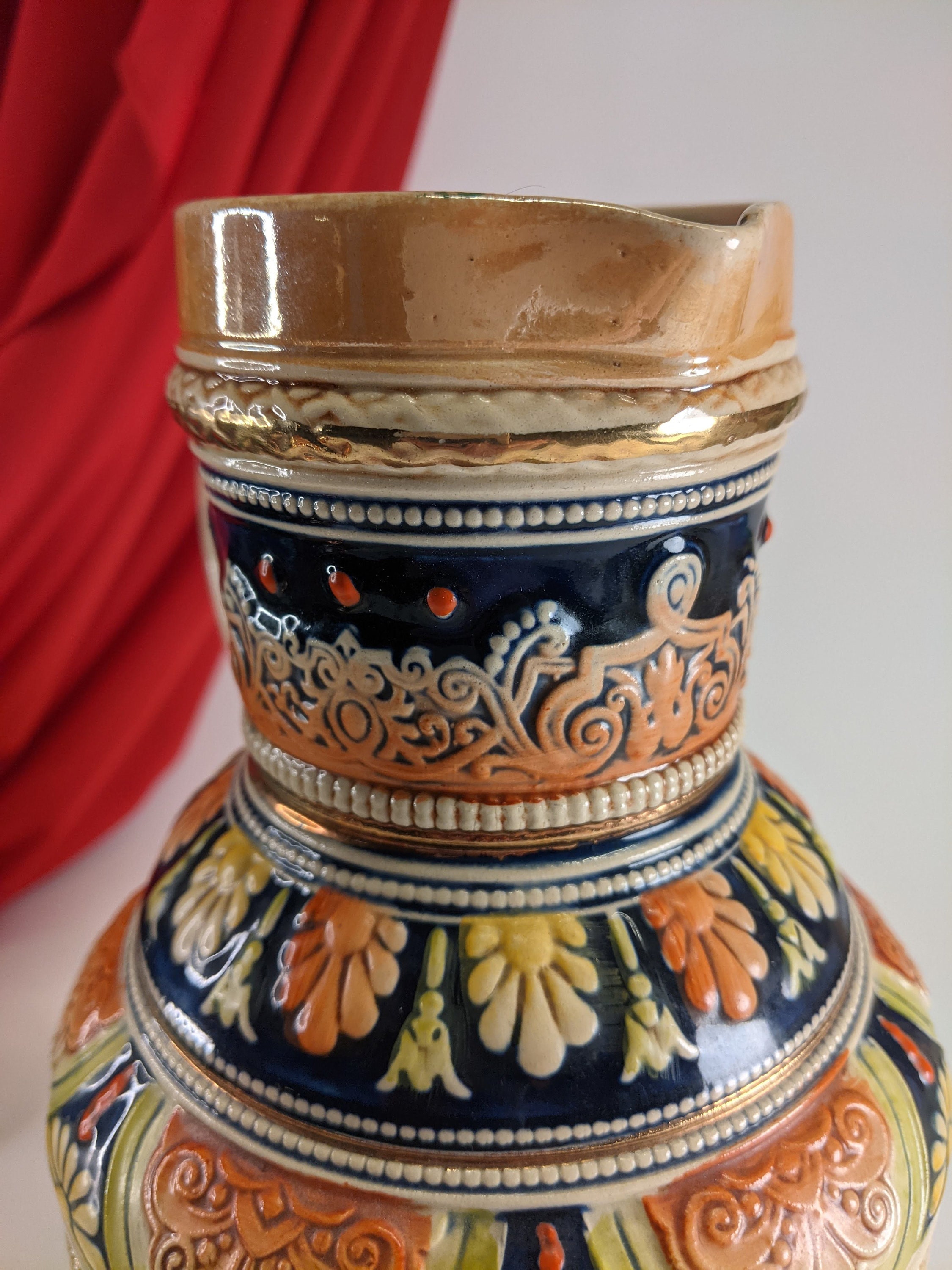 Marzi and Remy Wester Wald beer stein lusterware orange | Etsy