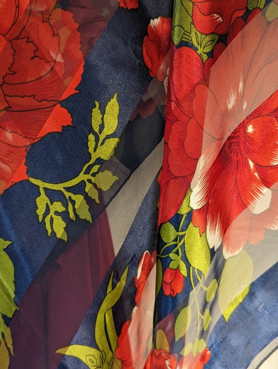 Silk or Silk Blend Sheer Formal Scarf Head Scarf Shaw… - Gem
