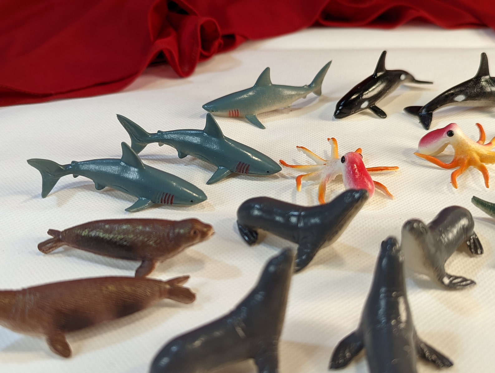 Plastic Rubber Sea Animals Creatures Painted Rubber Wild Life - Etsy