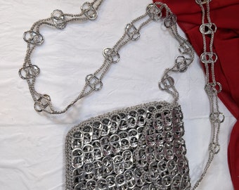 Soda Can Pop Top Bag Pop Tab Handmade Crochet Clutch Metal - Etsy