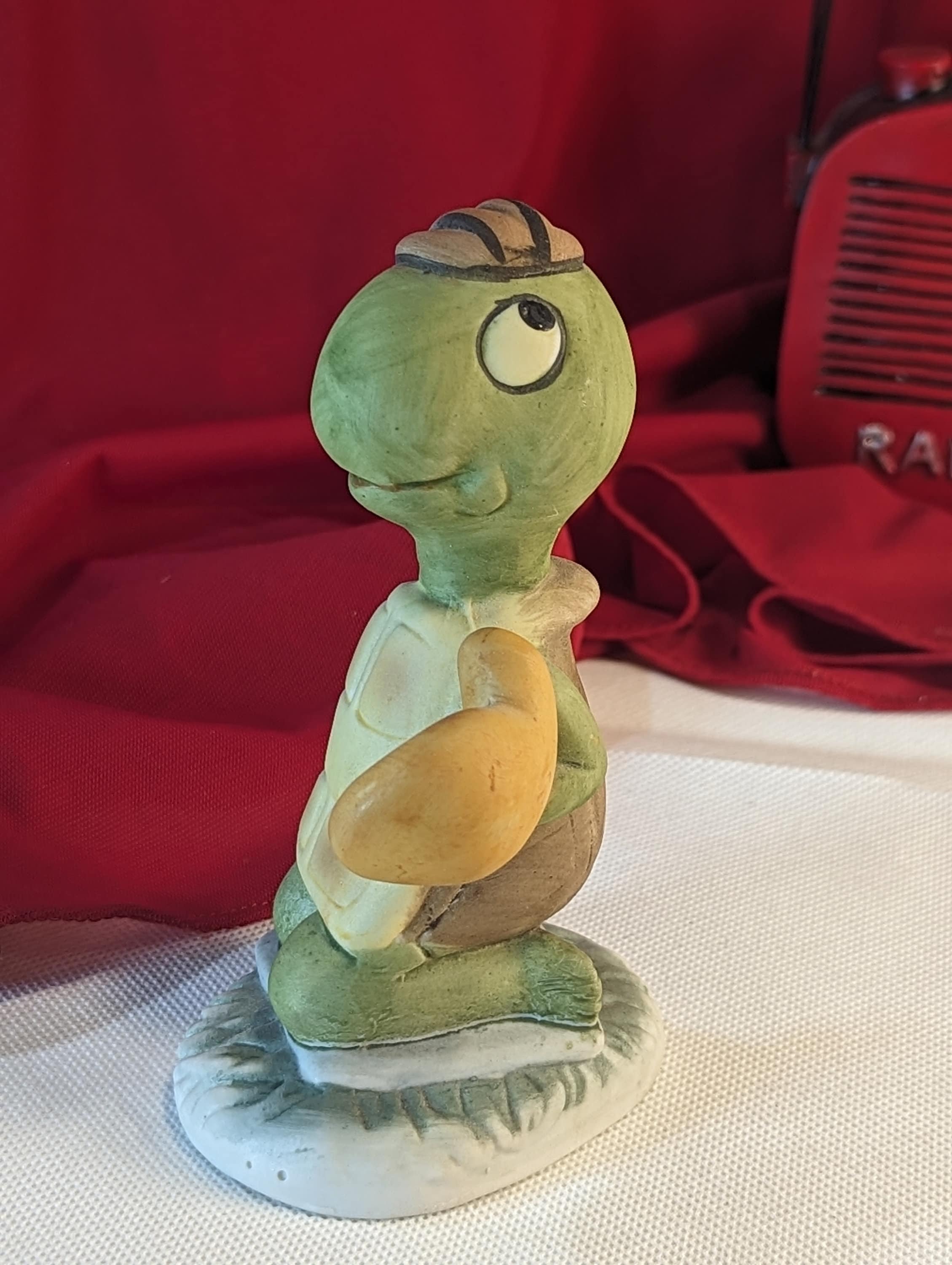 Ceramic Turtle Baseball Player Catcher Turtle or Tortoise Figurine Cute ...