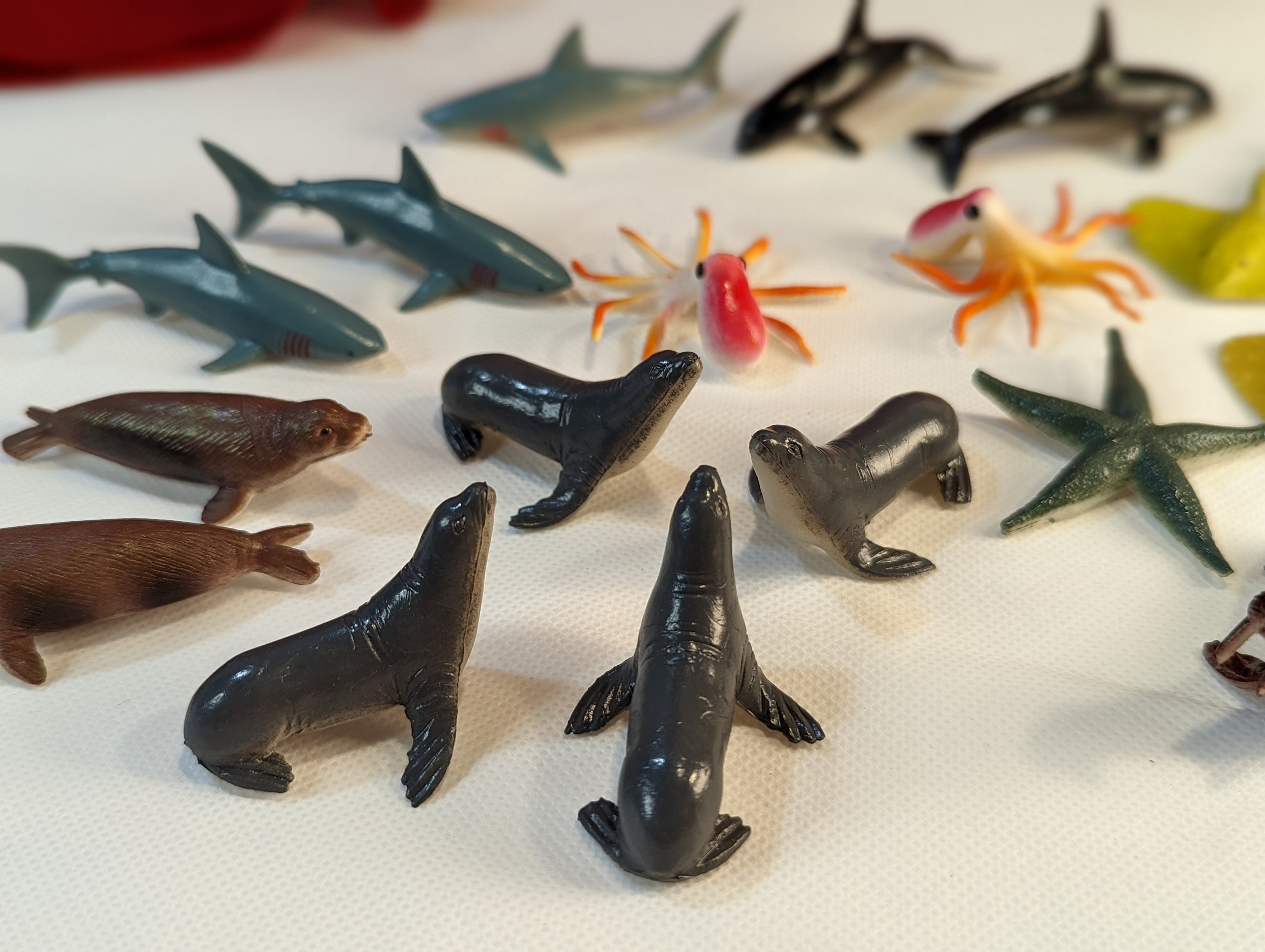 Plastic Rubber Sea Animals Creatures Painted Rubber Wild Life - Etsy