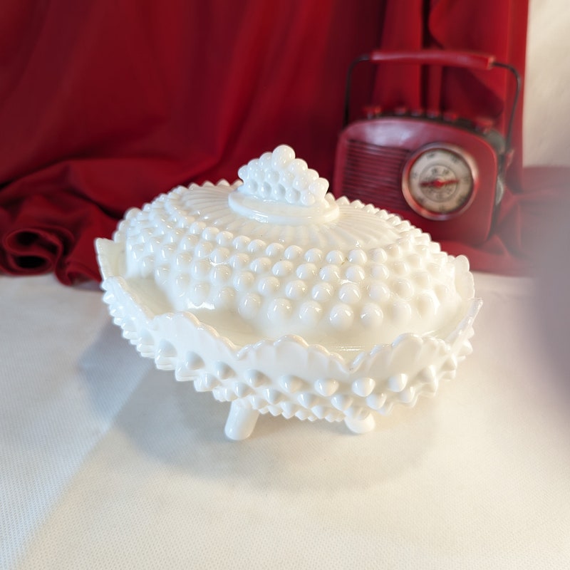 Fenton Glass Box With Lid - Etsy