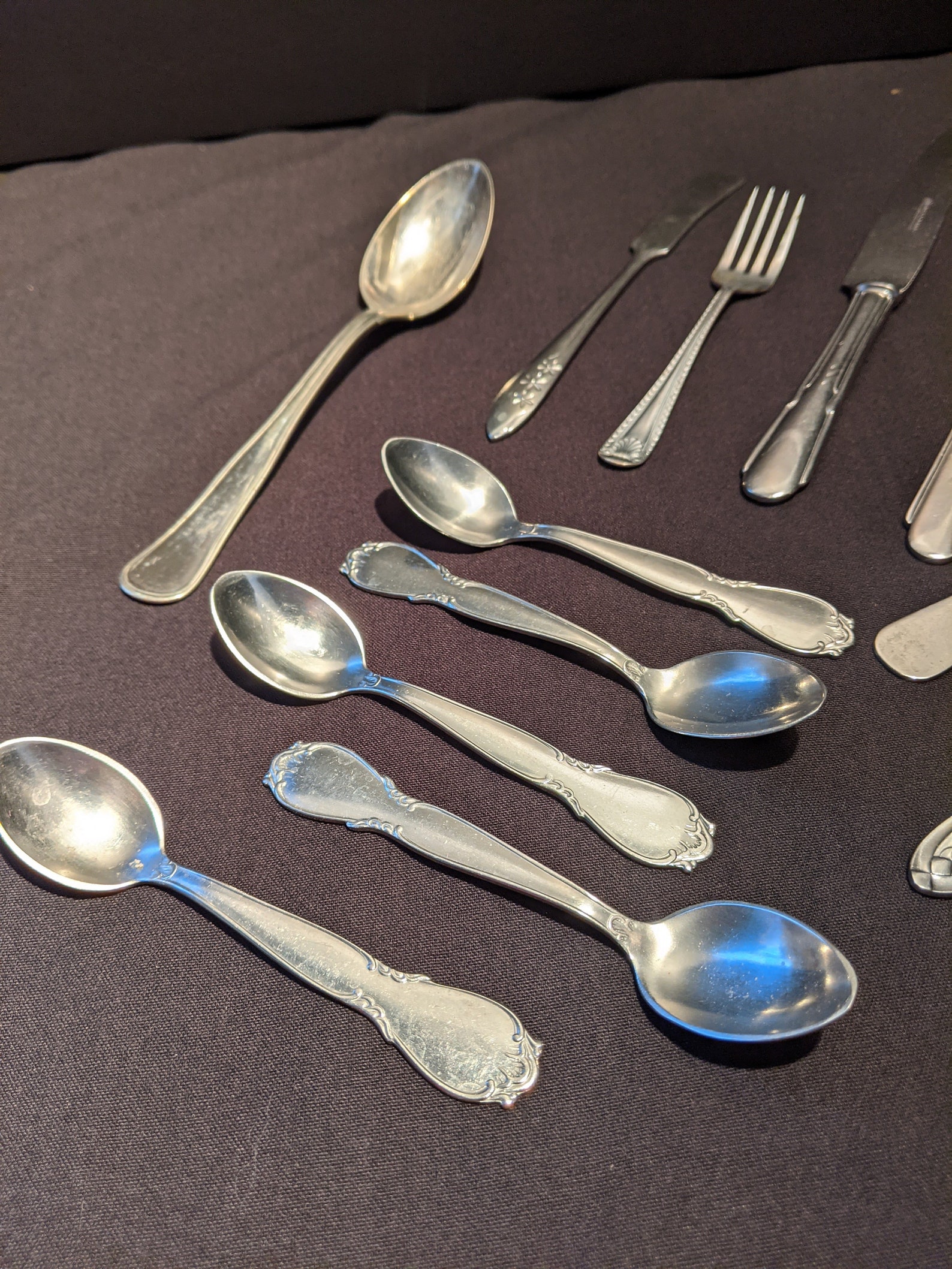 Vintage Flatware Silverware Silver Plated Stainless Miscellaneous ...