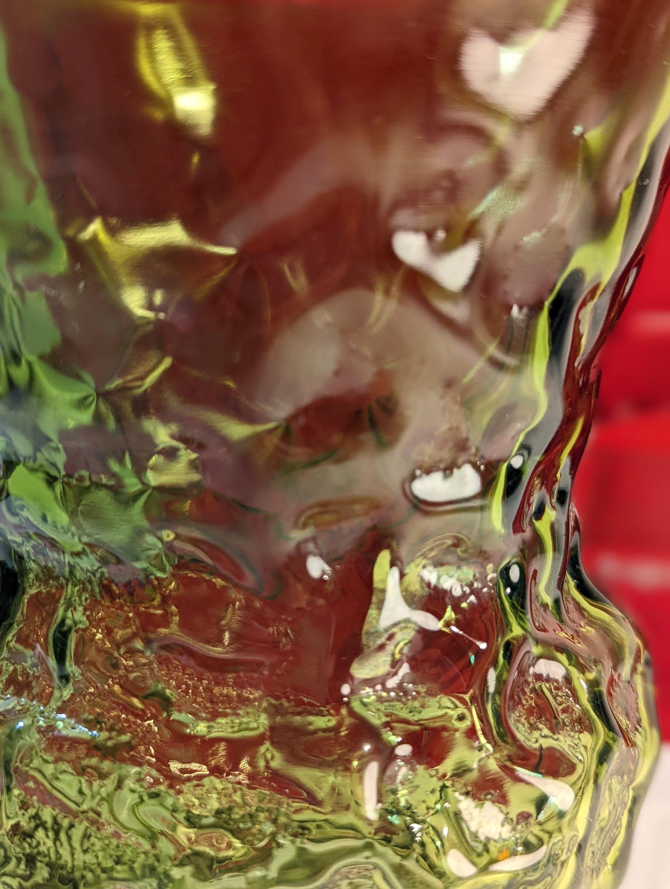 Crinkle Glass Green E O Brody Flower Vase Deep Green Art Glass - Etsy