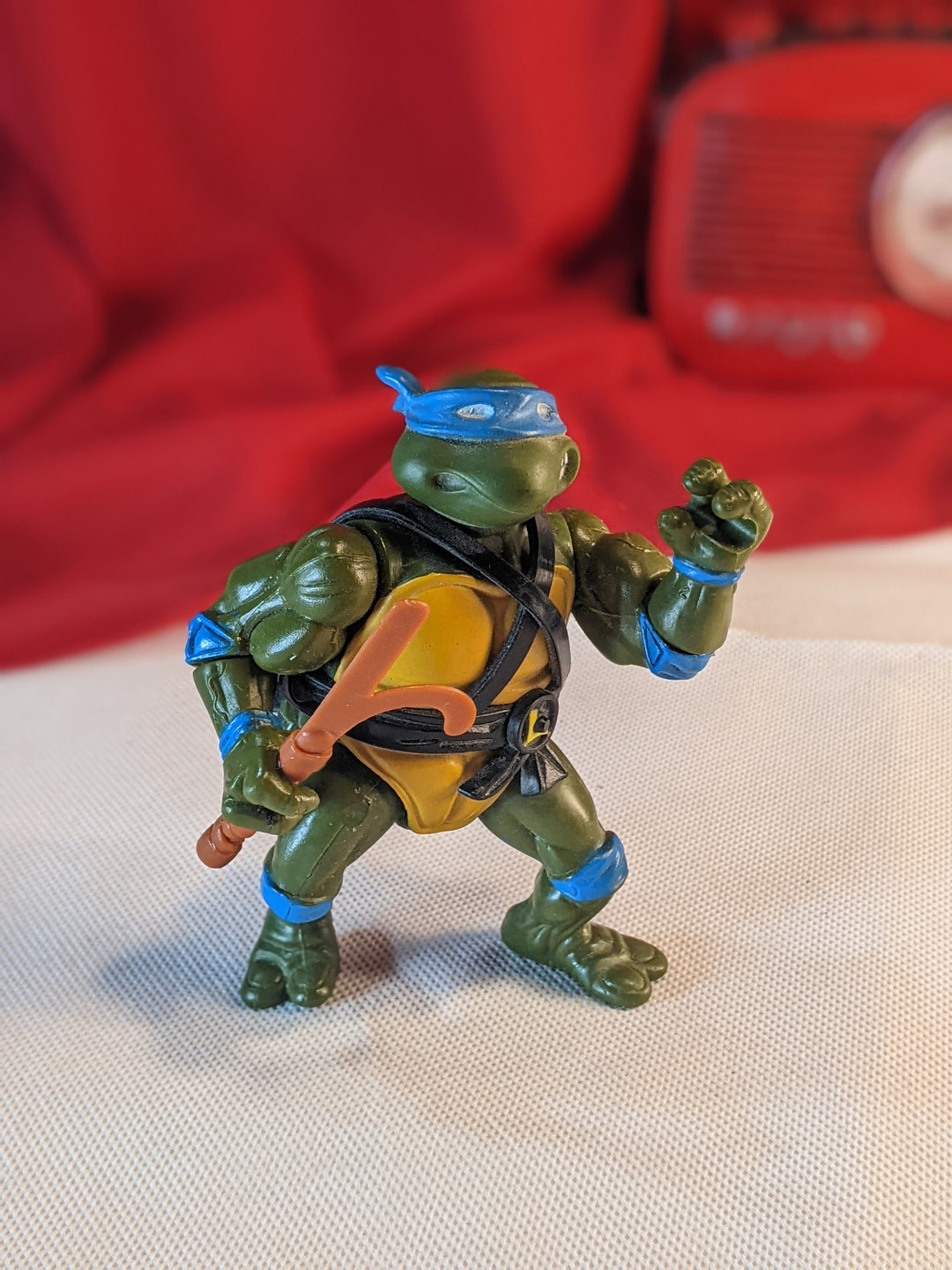 TMNT Leonardo Vintage Action Figure 1988 Mirage Studios Articulated ...