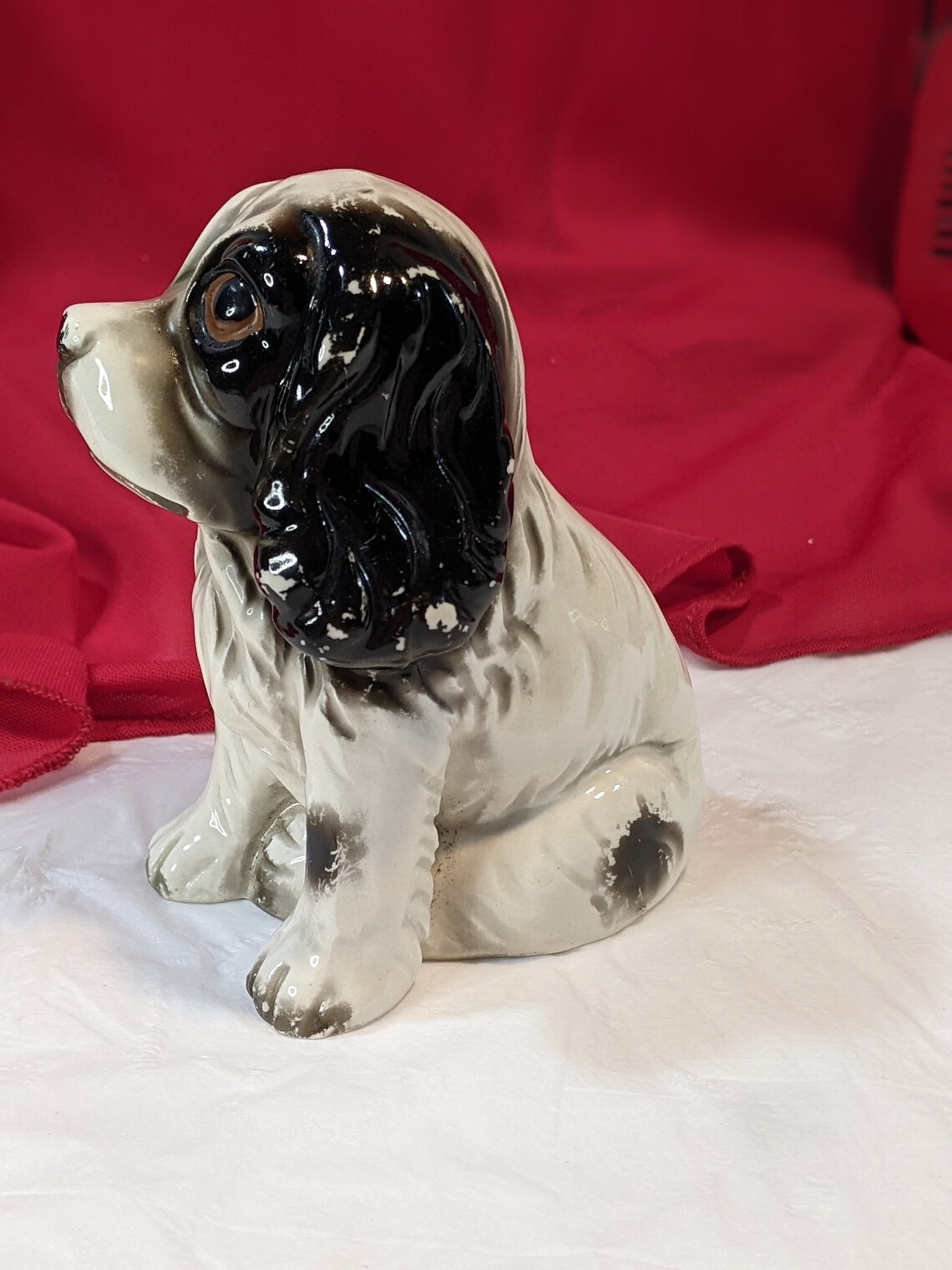 Japan Porcelain King Cocker Spaniel Porcelain Figurine Hand Painted ...