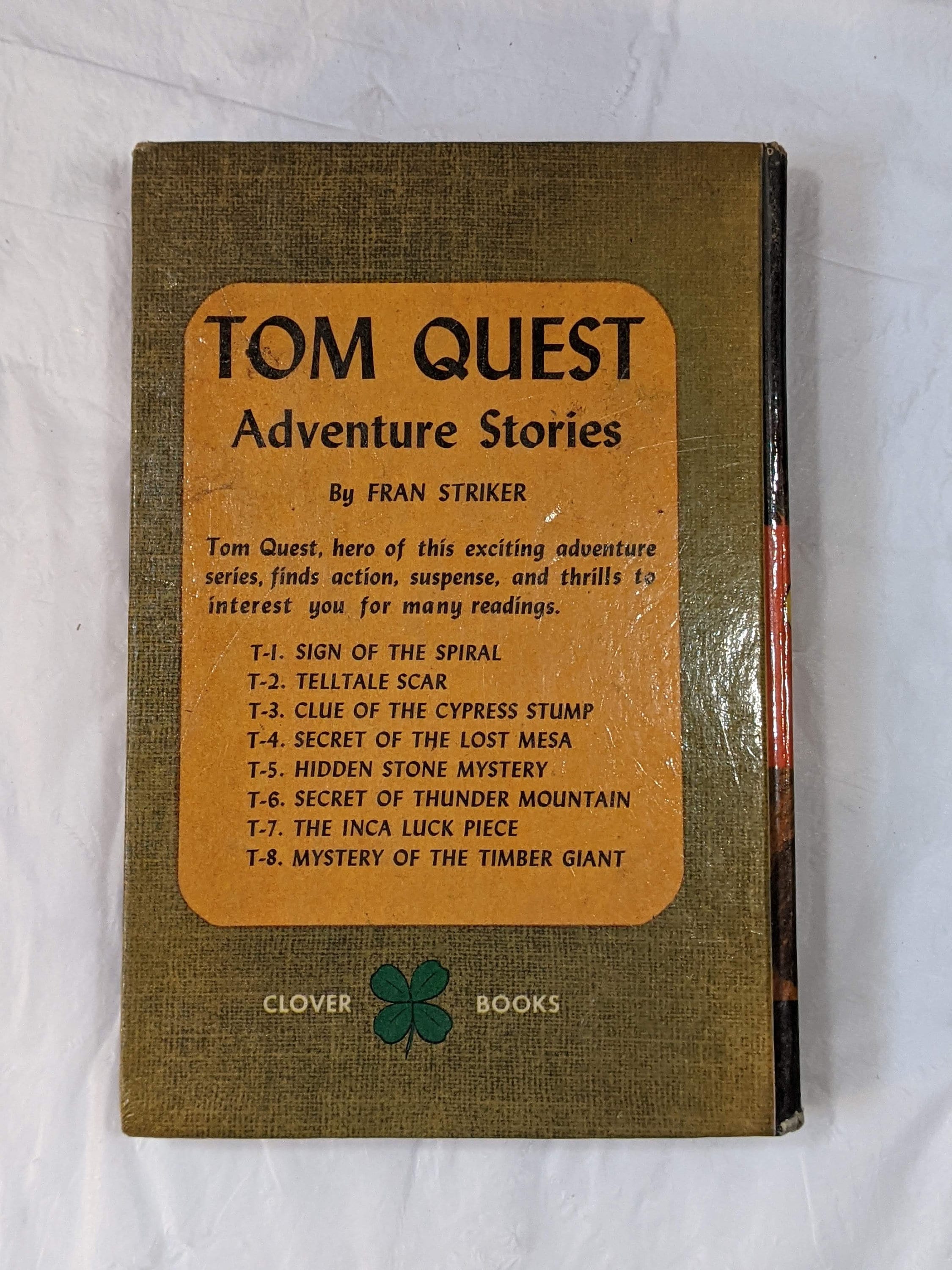 A Tom Quest Adventure the Hidden Stone Mystery Fran Striker - Etsy