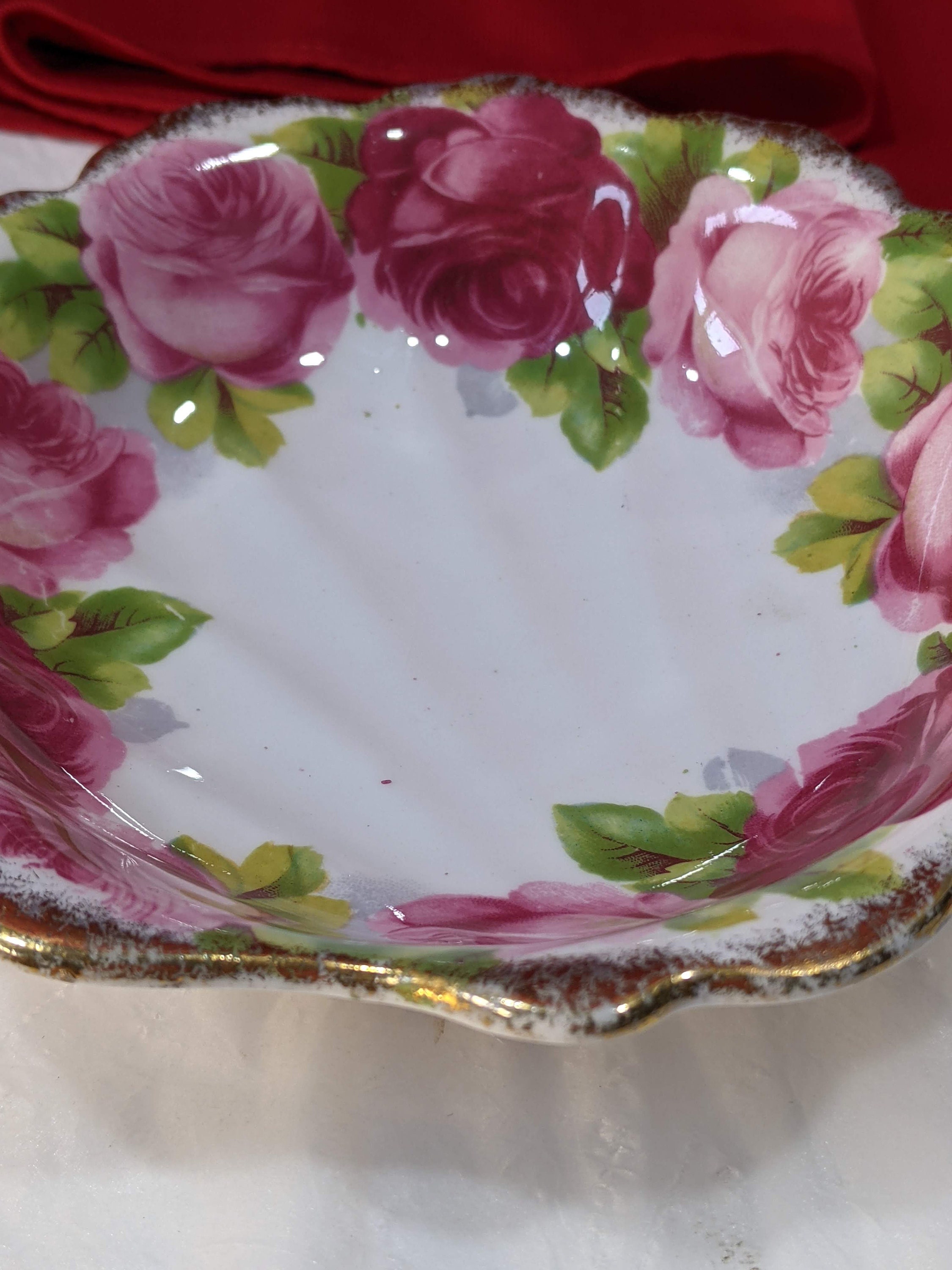 Royal Albert Old English Rose Fine Bone China Shell Shaped - Etsy