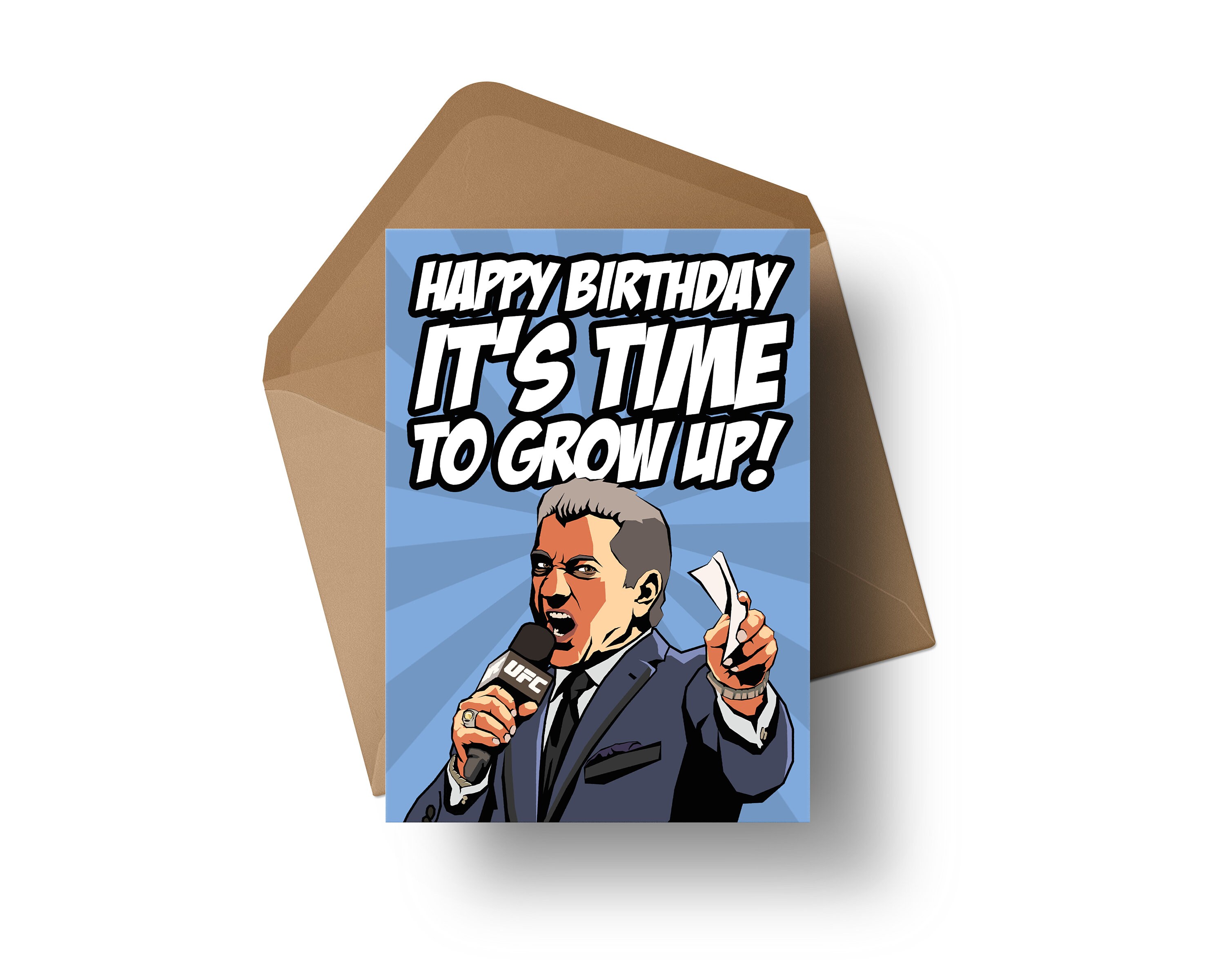 UFC Announcer - Bruce Buffer | Birthday Card - Etsy