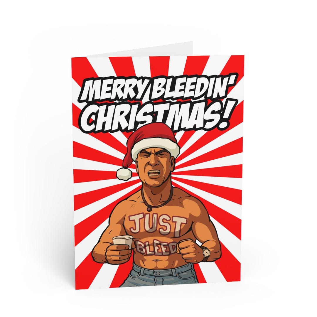 UFC Christmas Card – ‘just Bleed’ Meme | Fan Art - Etsy