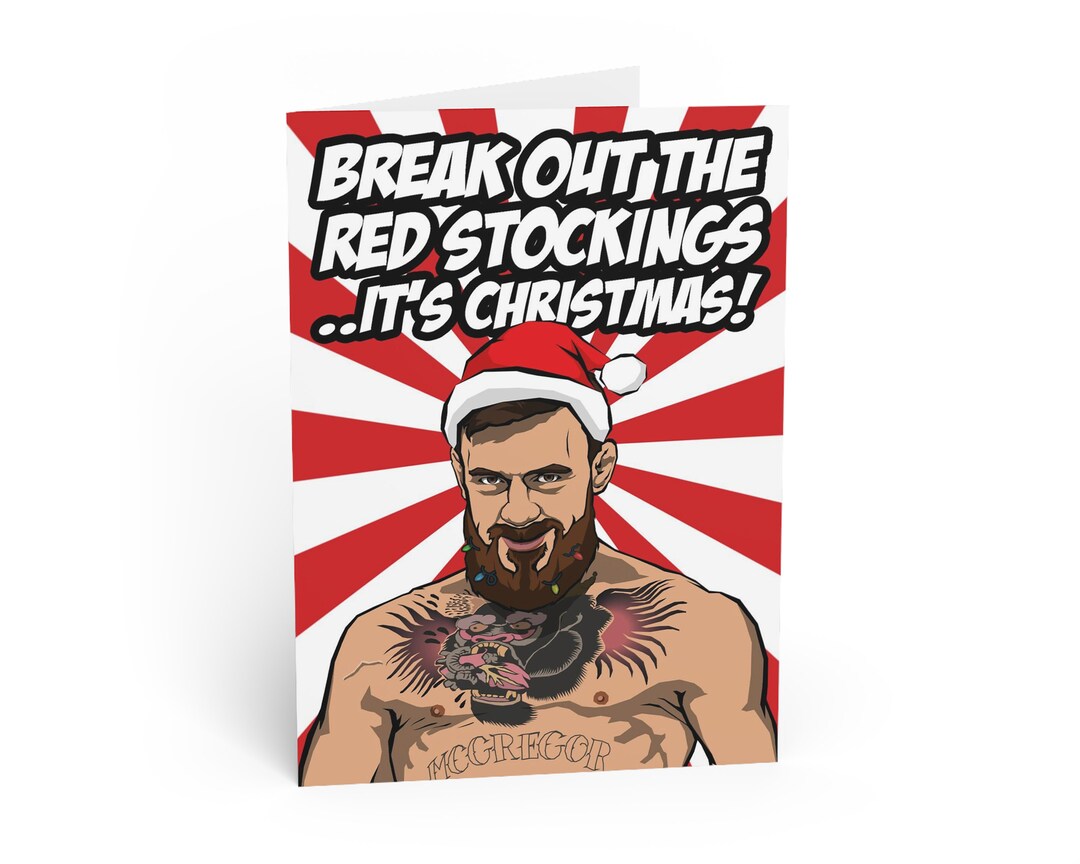 UFC Fighter Conor Mcgregor Christmas Card - Etsy