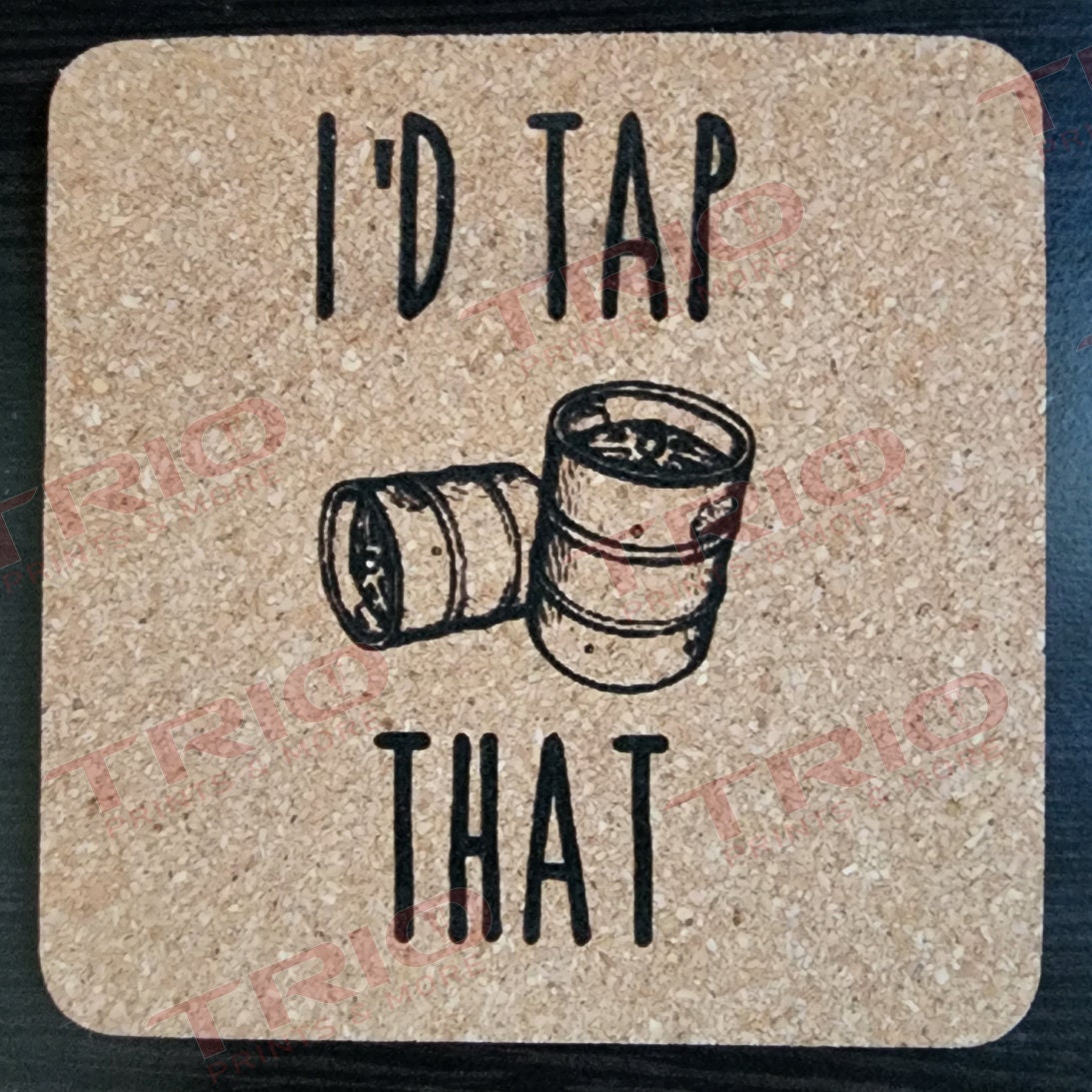 Set of 4 Funny Laser Engraved Cork Coasters for Your Bar or - Etsy