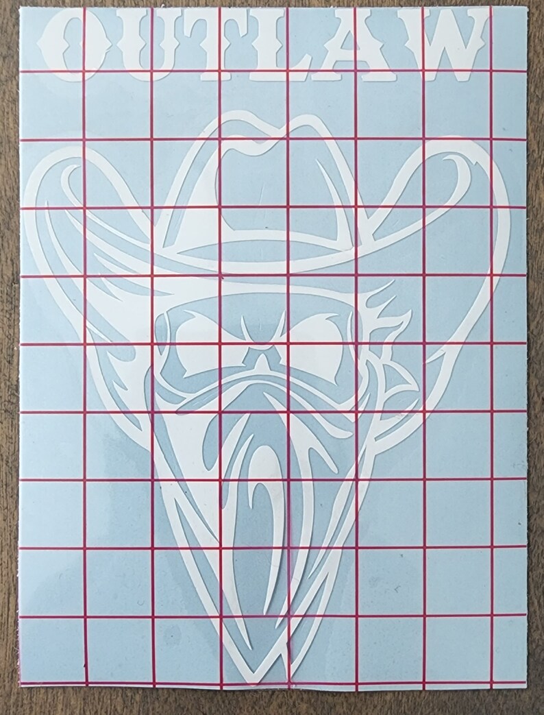 10 X 7 Outlaw Vinyl Sticker - Etsy