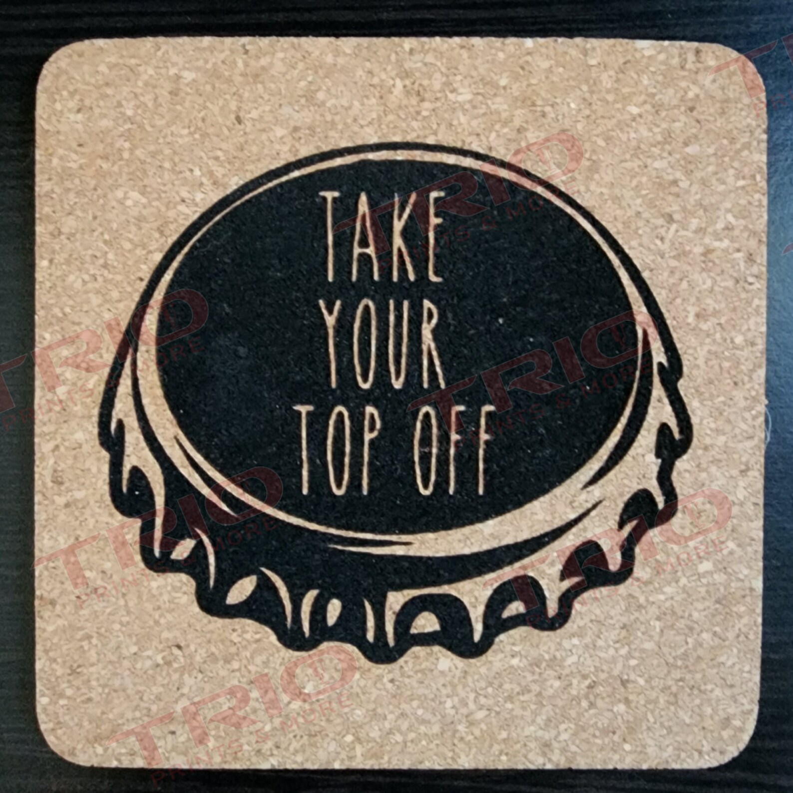 Set of 4 Funny Laser Engraved Cork Coasters for Your Bar or - Etsy