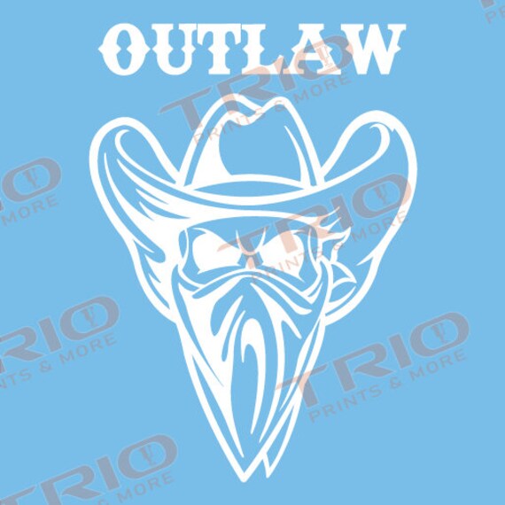 10 X 7 Outlaw Vinyl Sticker - Etsy