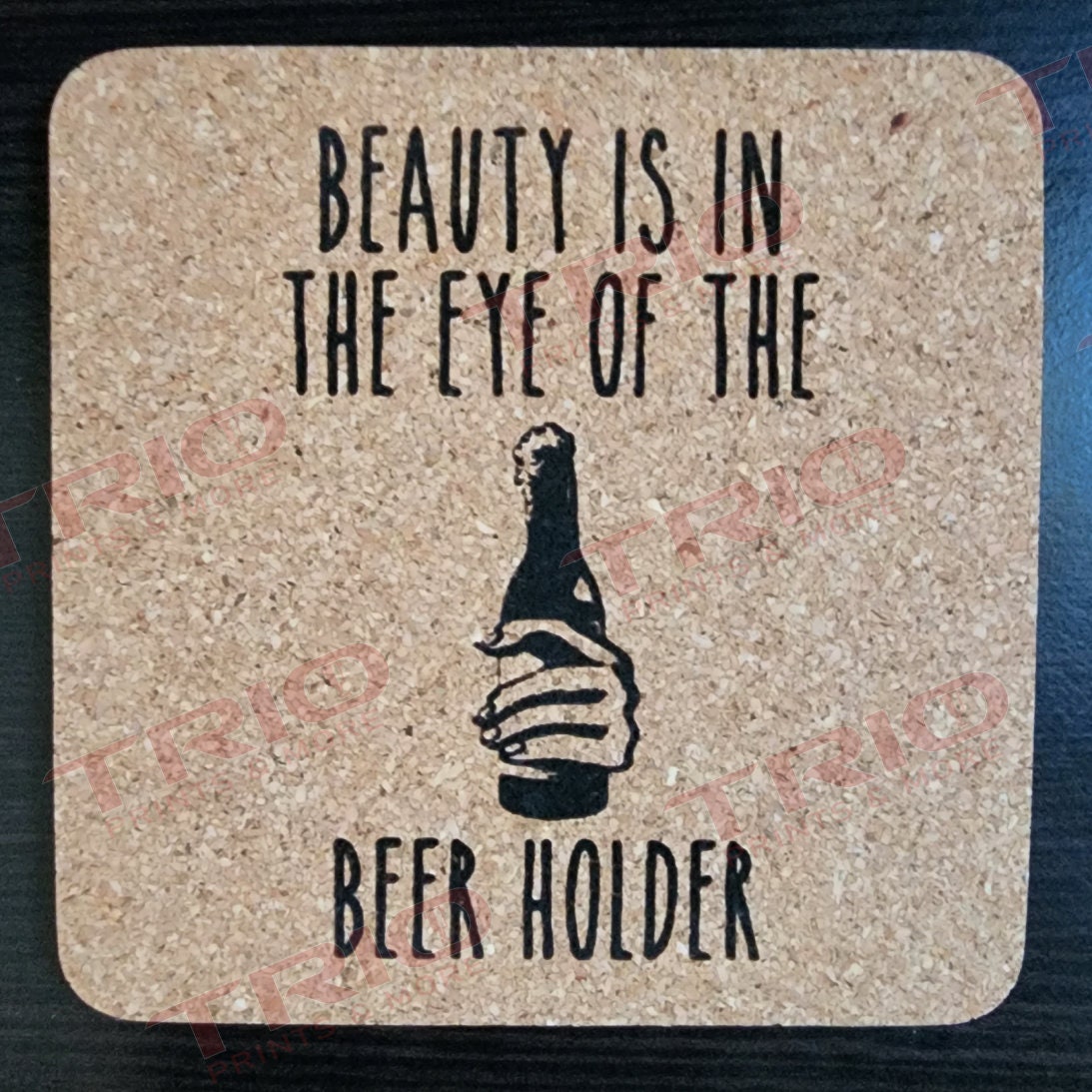 Set of 4 Funny Laser Engraved Cork Coasters for Your Bar or - Etsy