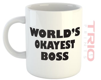 Worlds Okayest Boss - Etsy