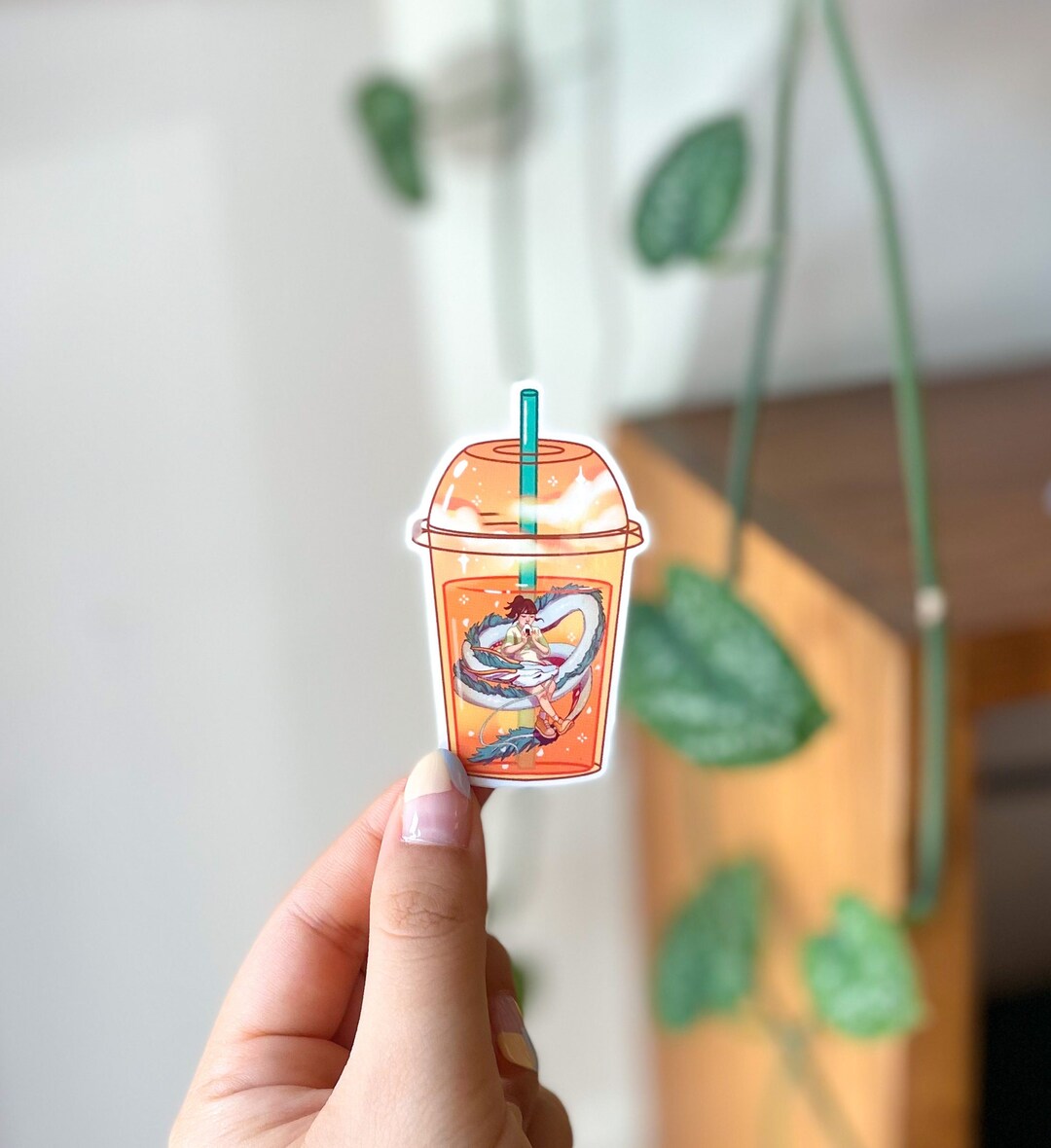 Dragon Passionfruit Bubble Tea | Waterproof Sticker | Vinyl Sticker ...