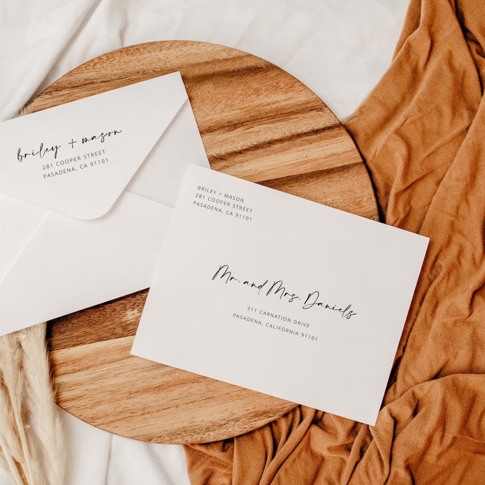 Envelope Address Template for Wedding Invitation Printable - Etsy