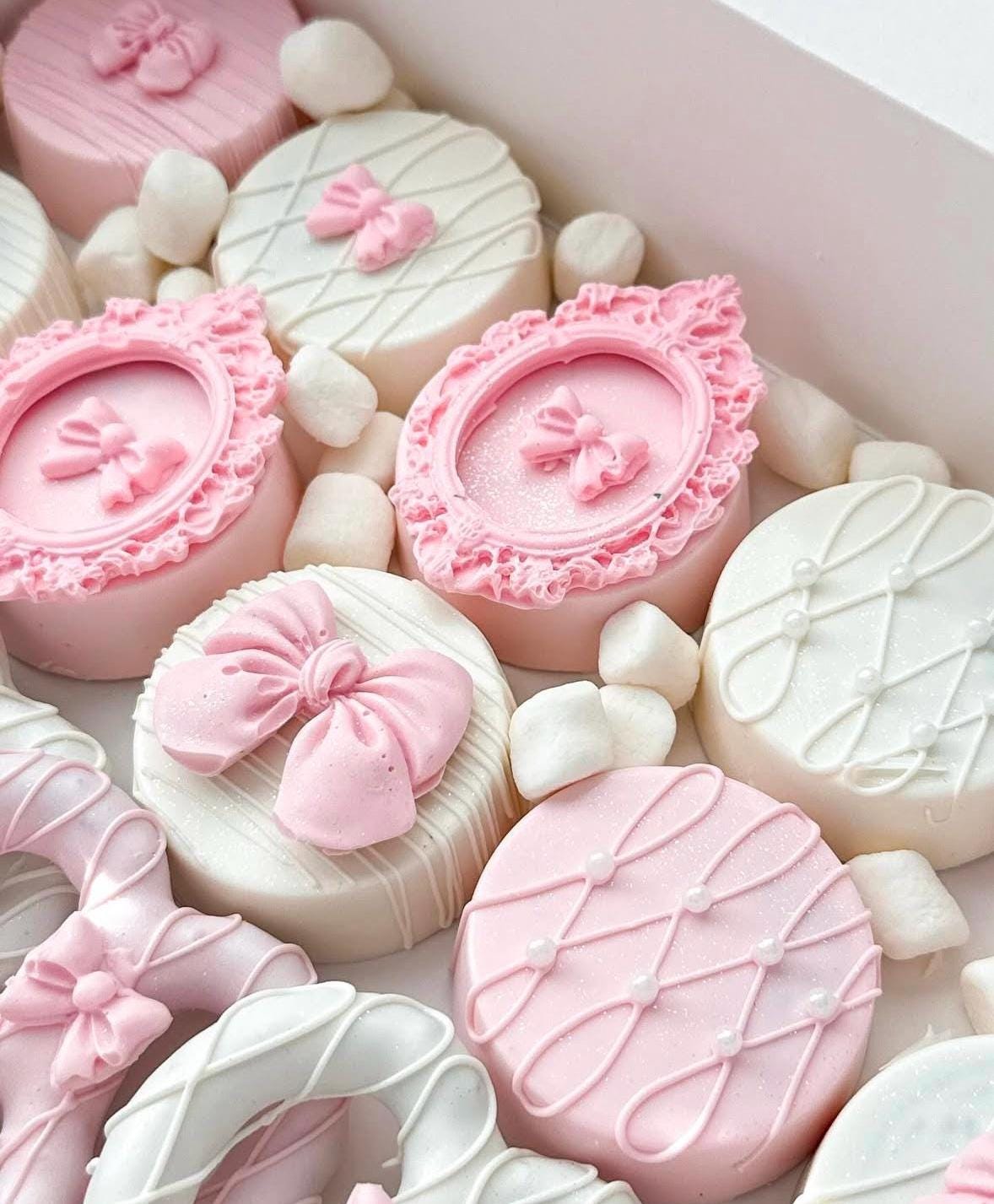 Baby Pink Coquette, Bow Themed Dessert Table Treat Bundle, It's a Girl ...