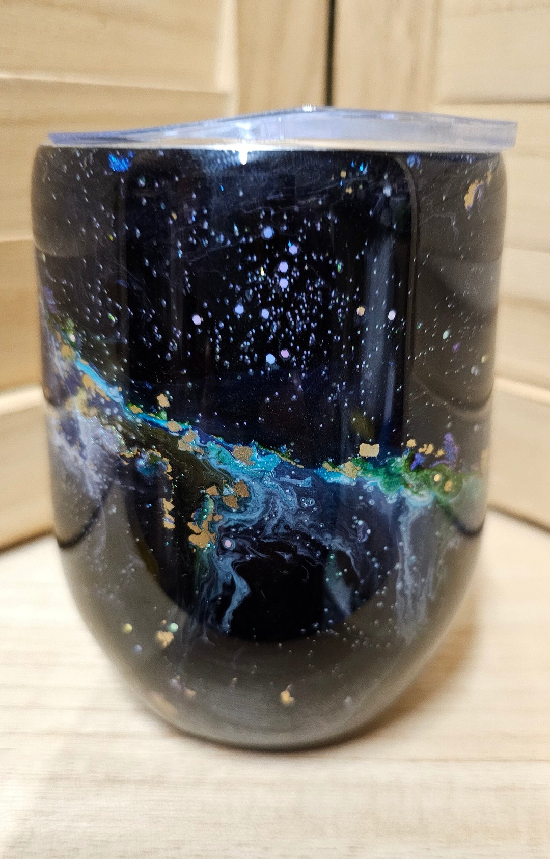 12oz Wine Tumbler Phantom Nebula Wine Tumbler - Etsy