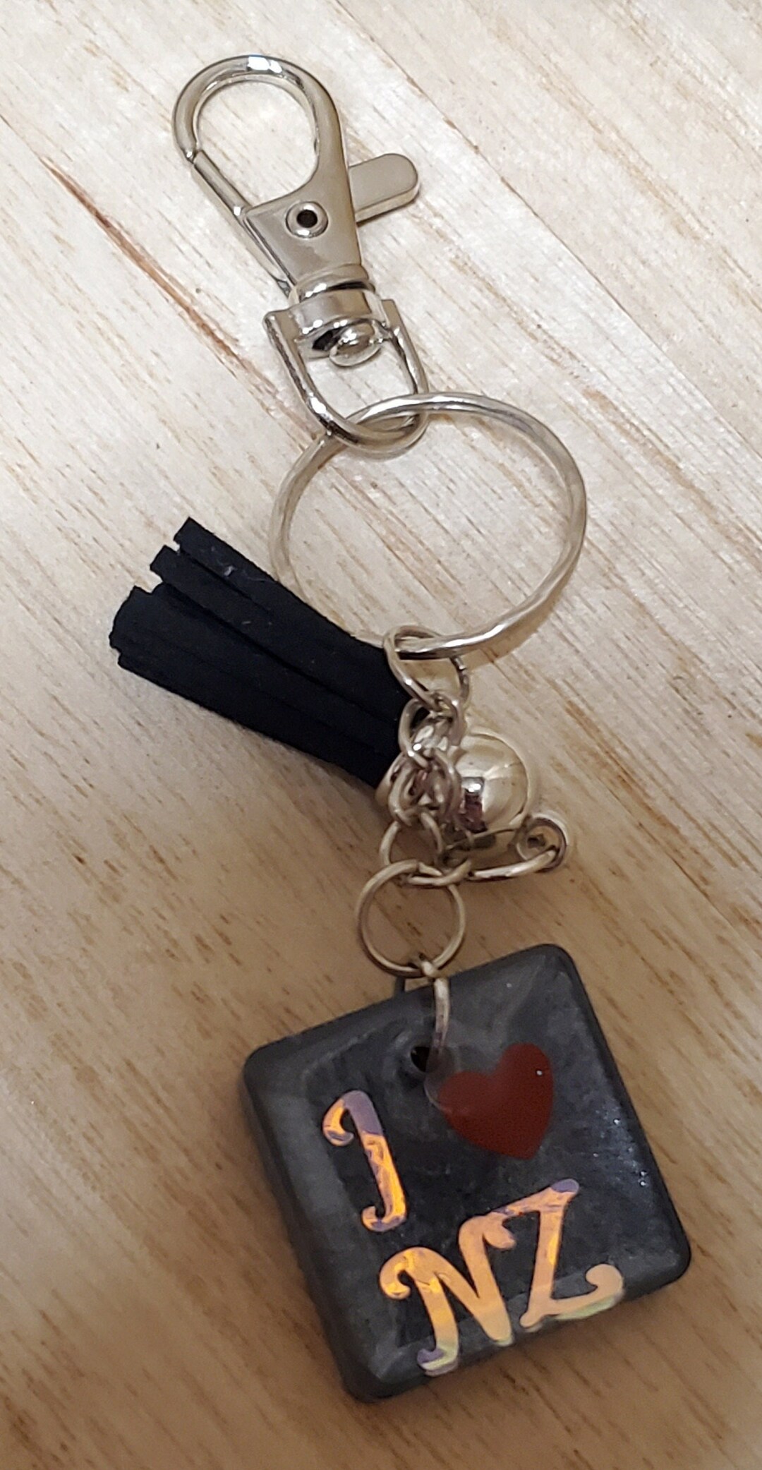 I Love NZ Keychain | Unique Keychain | Unique Gift | New Zealand ...