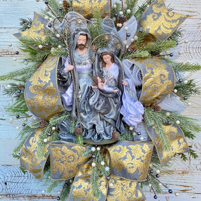 Religious Wreath - Etsy